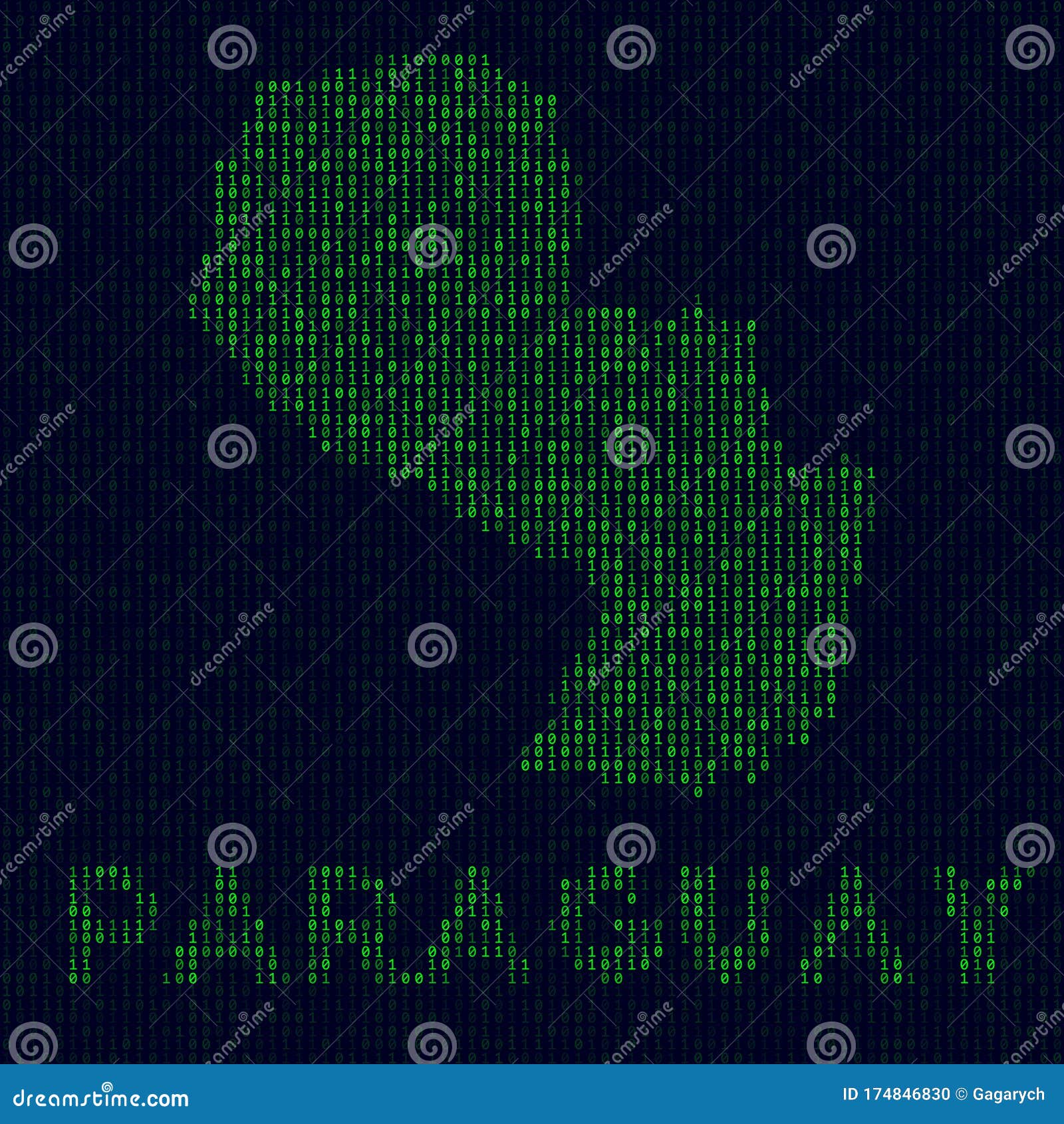 Digital Paraguay logo. stock vector. Illustration of background - 174846830