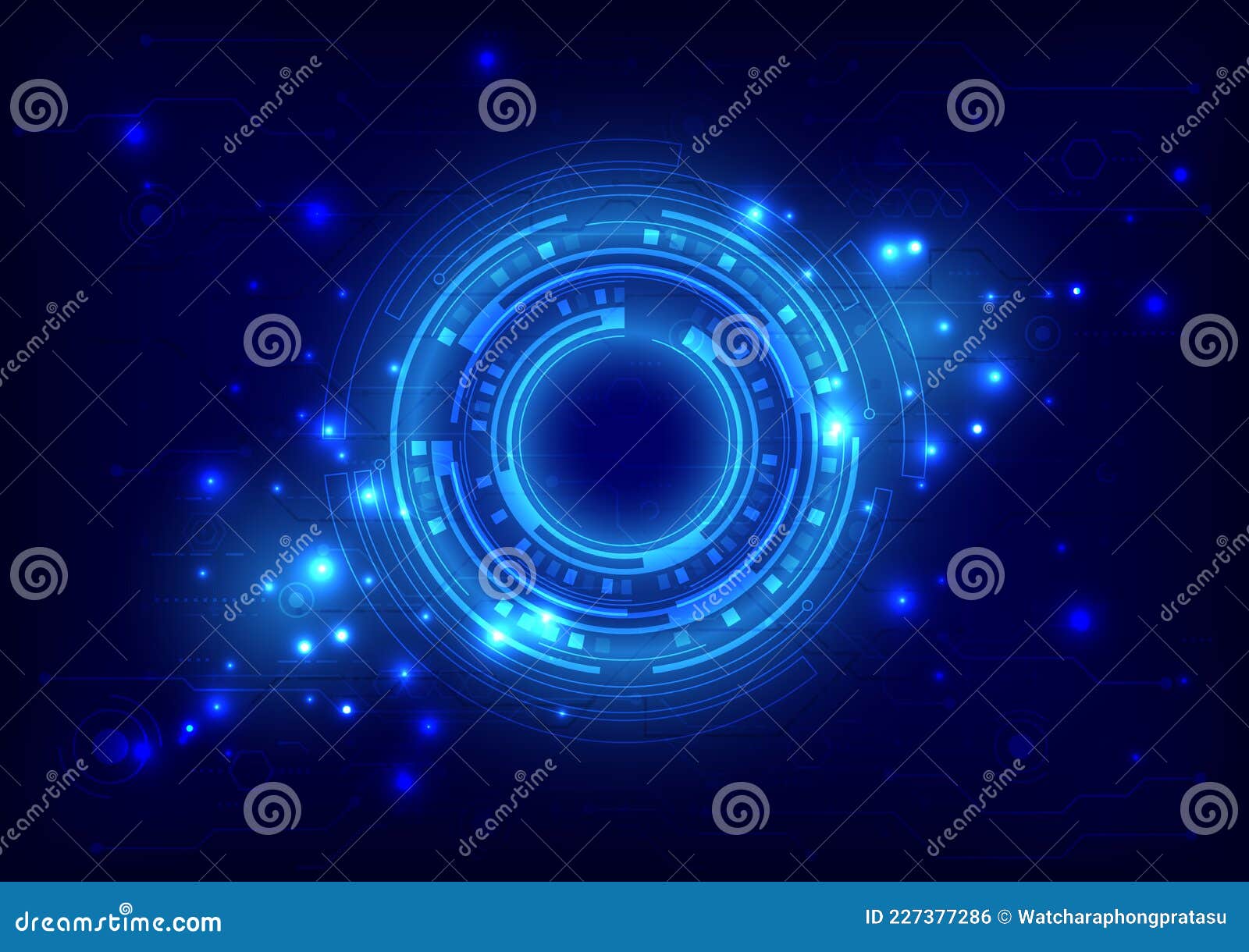 Digital Particle Of Infographic. Futuristic Sci-Fi Glowing HUD Frame ...