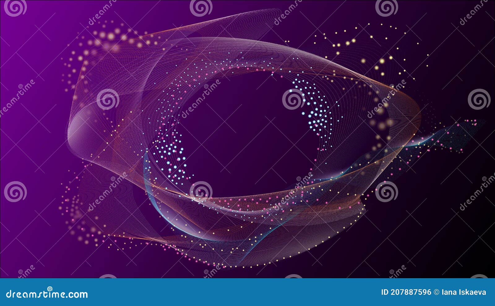 Digital Particles Abstraction Stock Illustration - Illustration of ...
