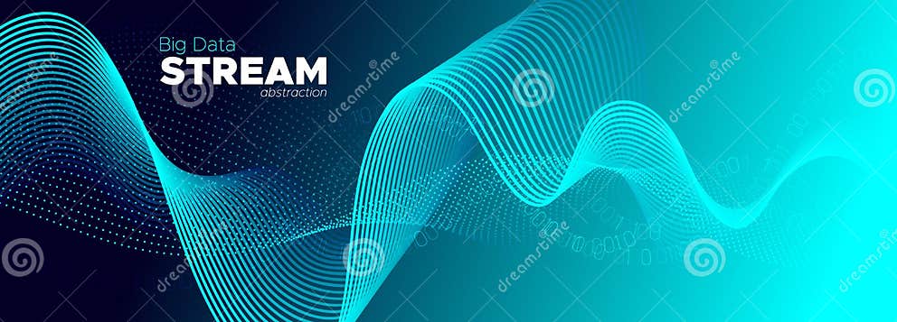 Digital Particles. Light Streaming Backgrounds Stock Vector ...