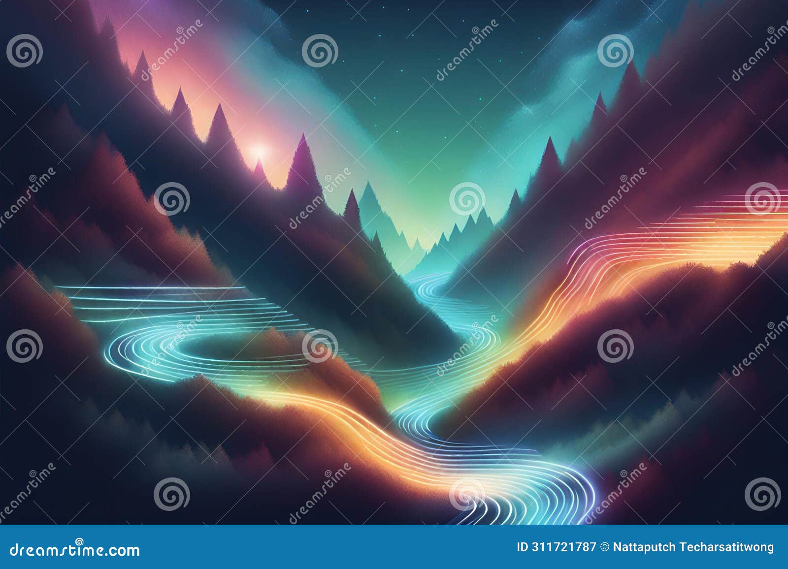 Digital Paths Stock Photography | CartoonDealer.com #20598170