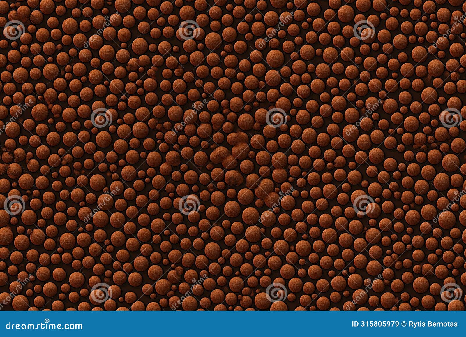 Seamless Texture of Brown Spheres Stock Illustration - Illustration of ...