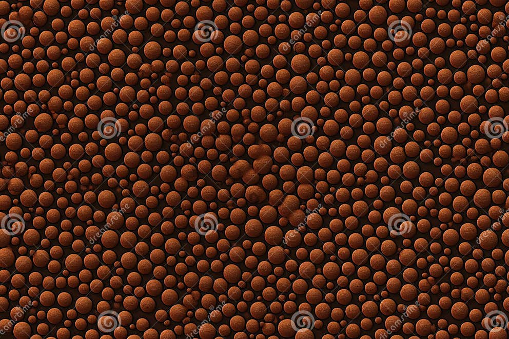 Seamless Texture of Brown Spheres Stock Illustration - Illustration of ...