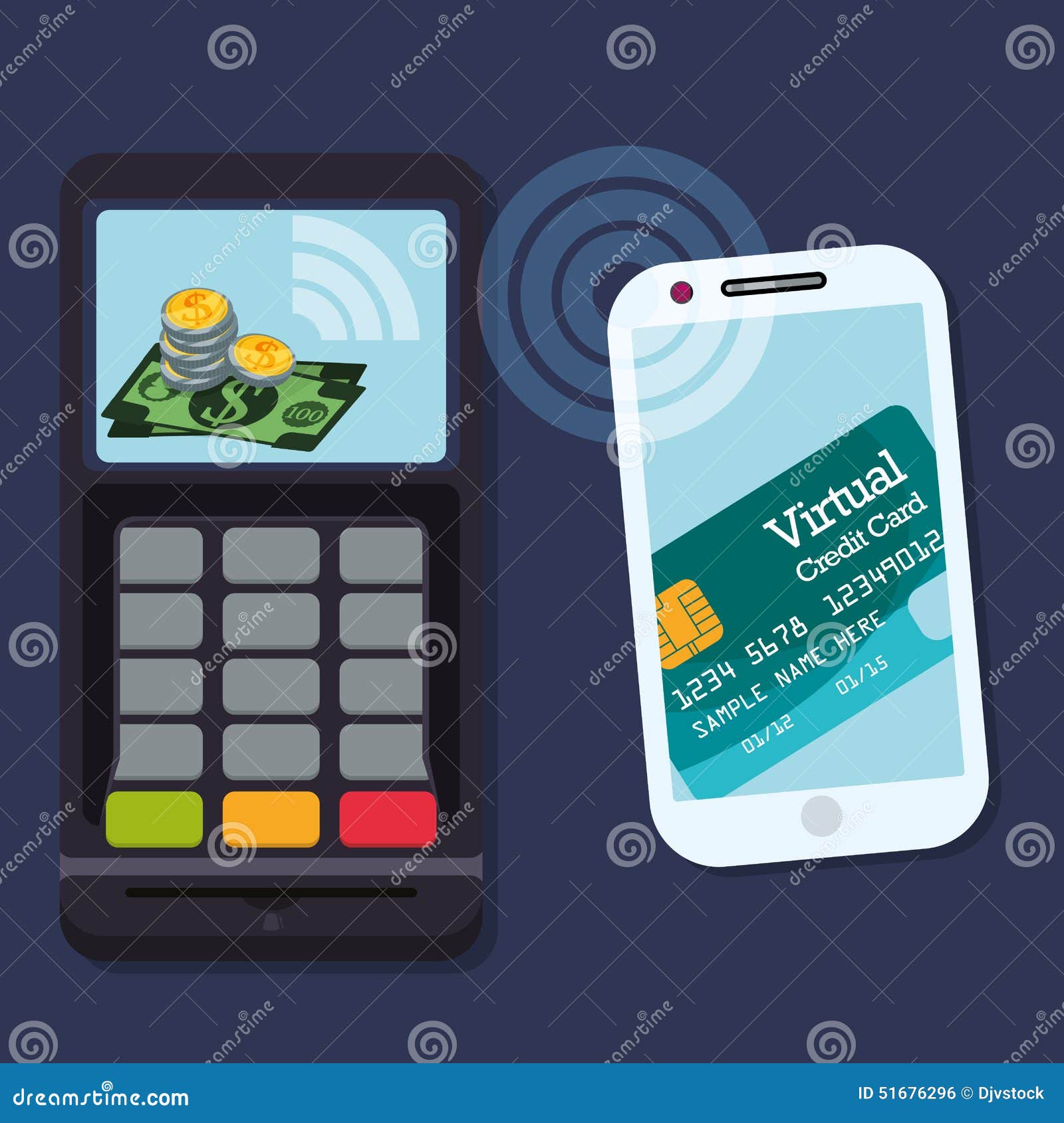 Digital payment design. stock vector. Illustration of economy - 51676296