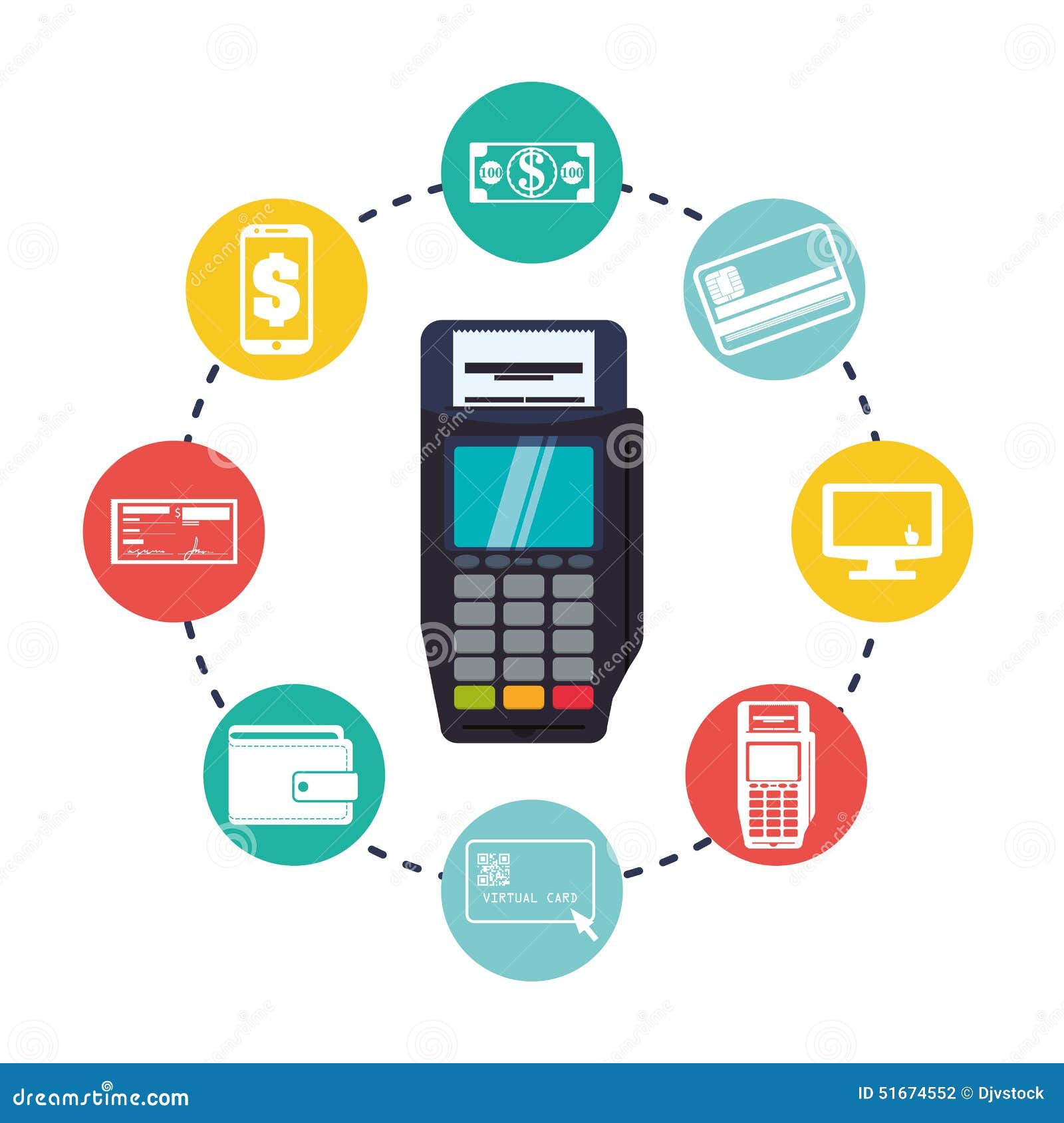 Digital payment design. stock vector. Illustration of commercial - 51674552