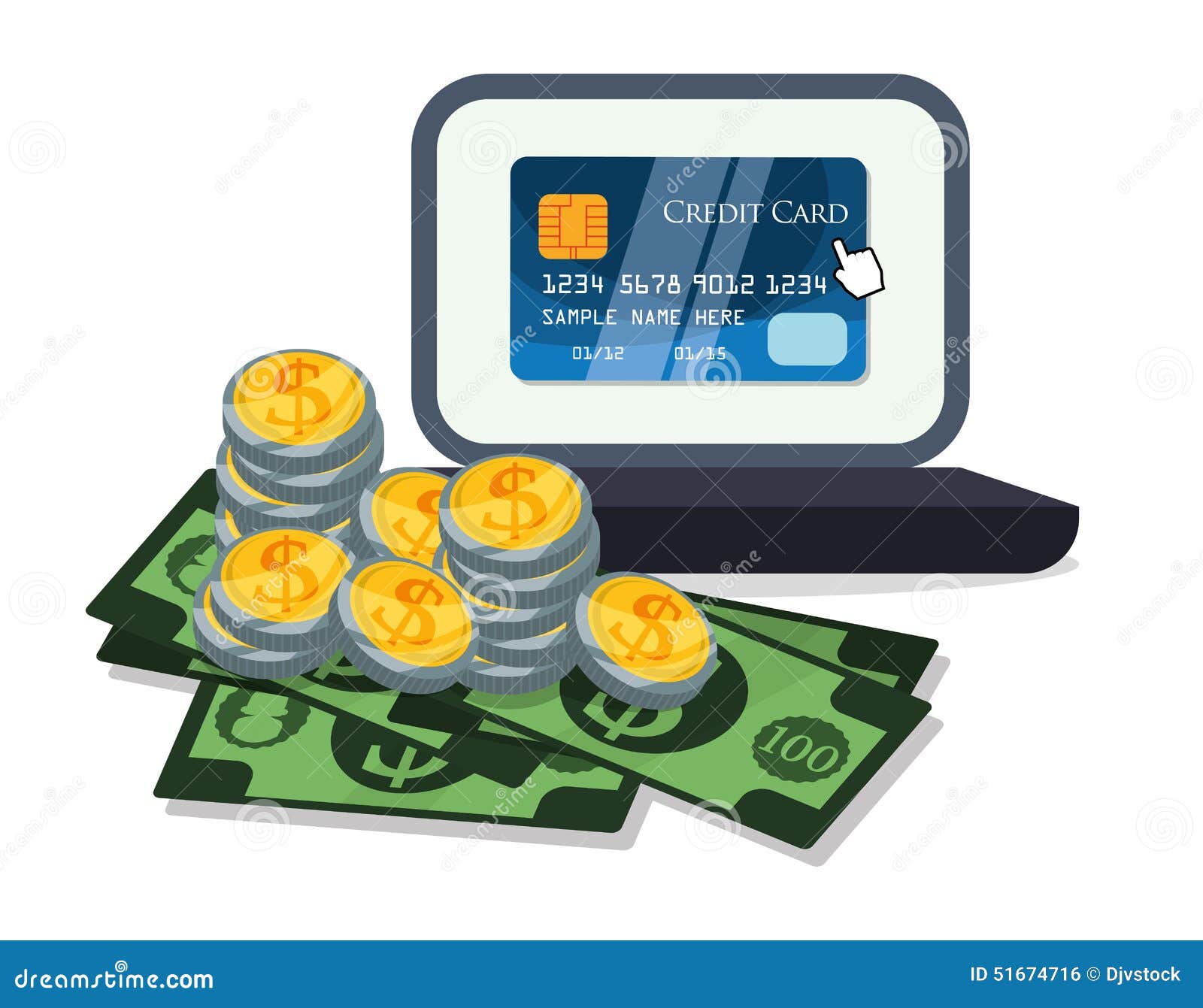 Digital payment design. stock vector. Illustration of marketing - 51674716