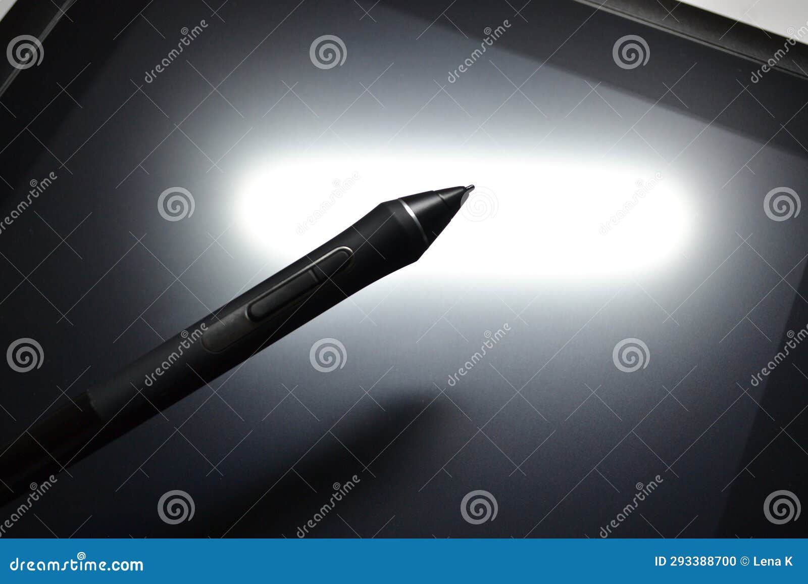 Digital Pen on a Graphics Tablet. Stock Photo - Image of white, screen ...