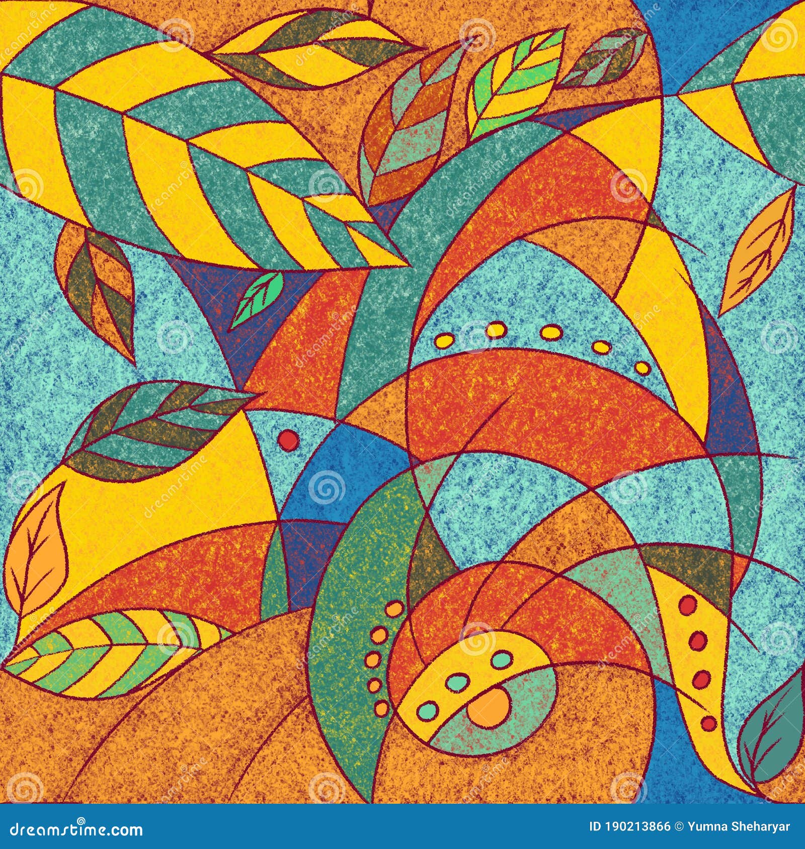 Abstract Colorful Print with Shedding Stock Illustration - Illustration ...