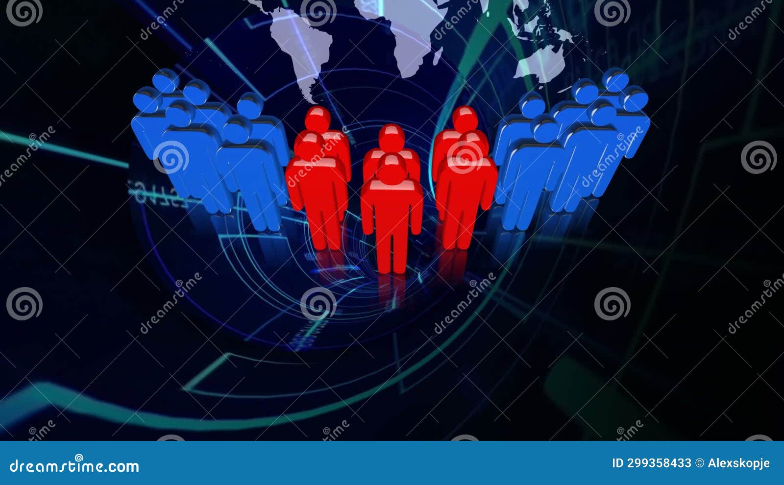 Digital People Around the World Stock Video - Video of internet ...