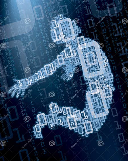 Digital Person stock vector. Illustration of eps10, cyber - 22567008