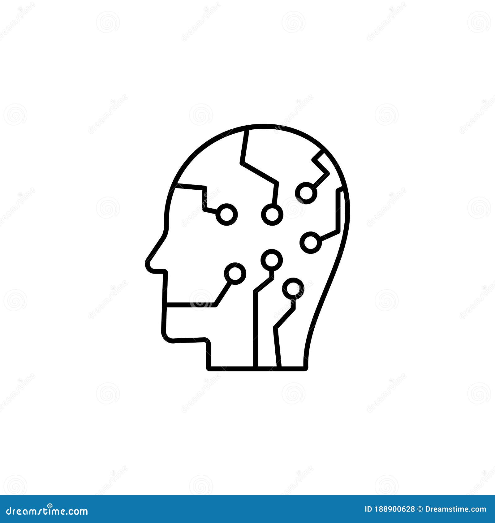 Digital Person Icon. Element of Intelligence Icon for Mobile Concept ...