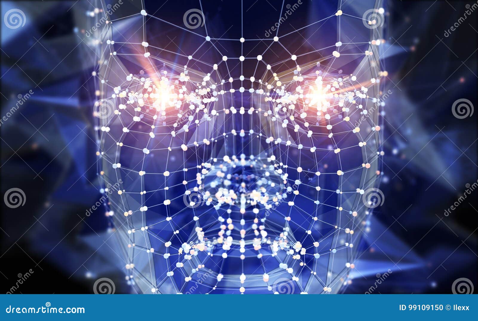 Digital person stock illustration. Illustration of human - 99109150