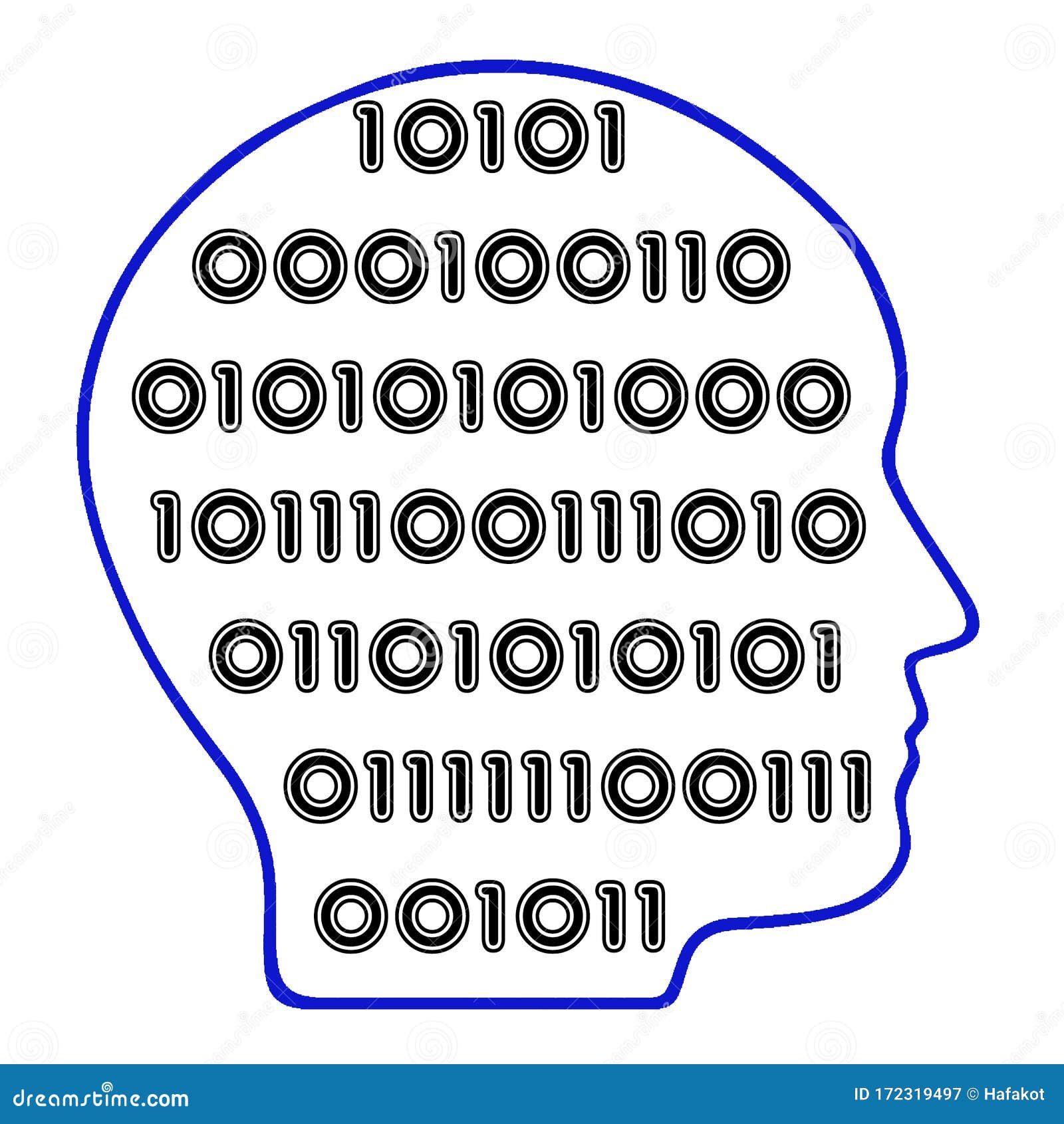 DIGITAL PERSONALITY Concept Stock Illustration - Illustration of adult ...