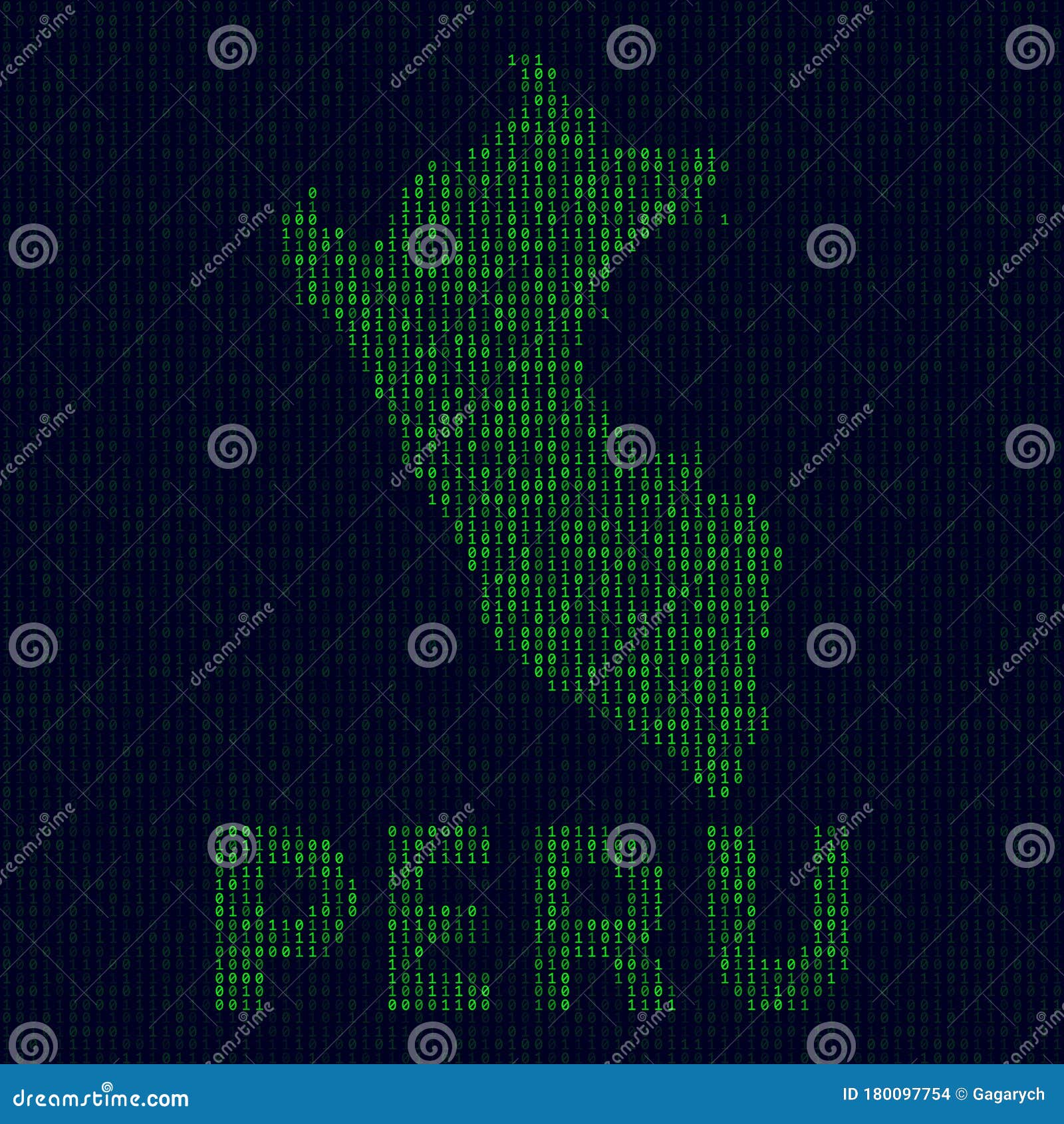 Digital Peru logo. stock vector. Illustration of coding - 180097754