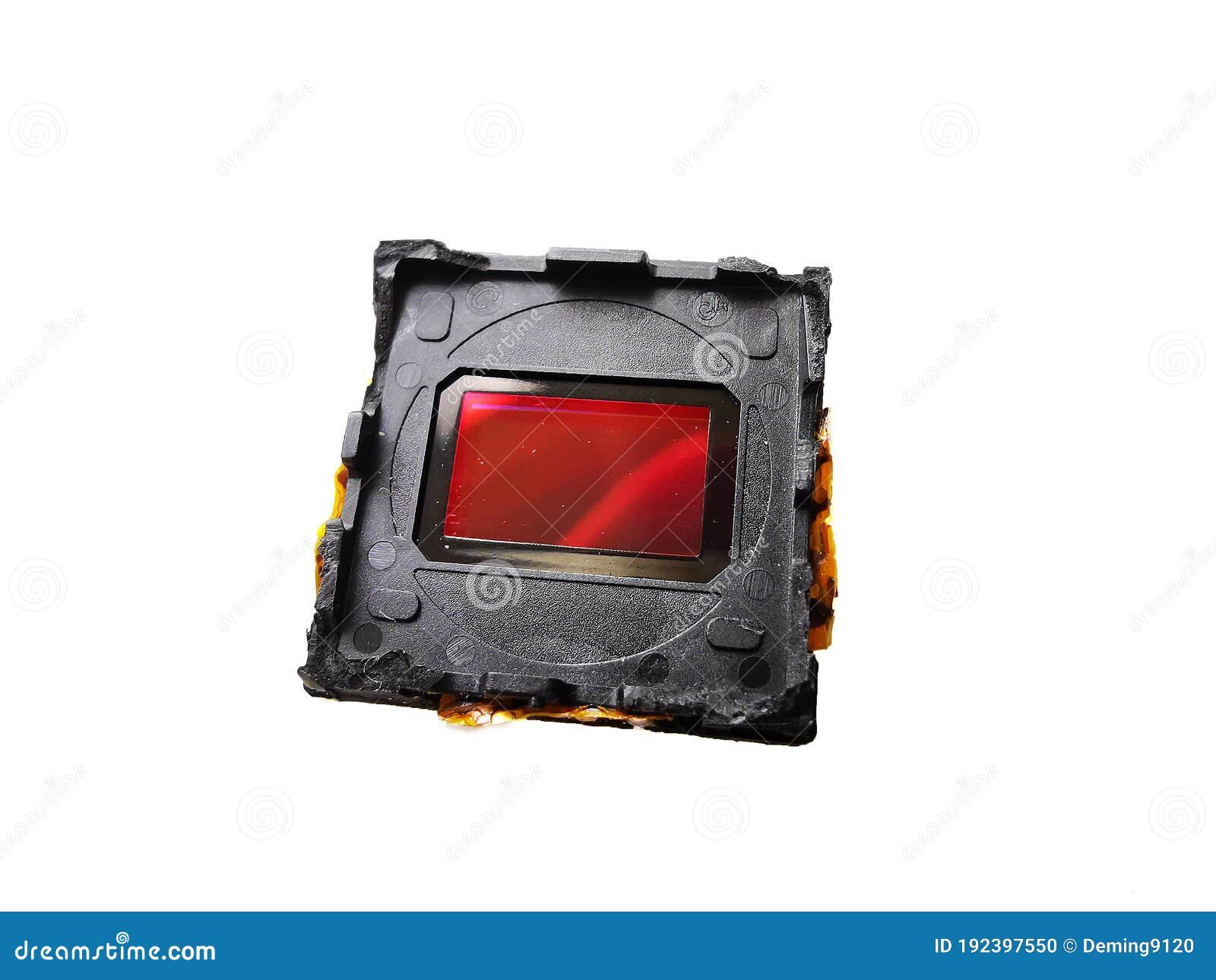 Digital CMOS Sensor from Phone Camera Isolated on White. Stock Photo ...