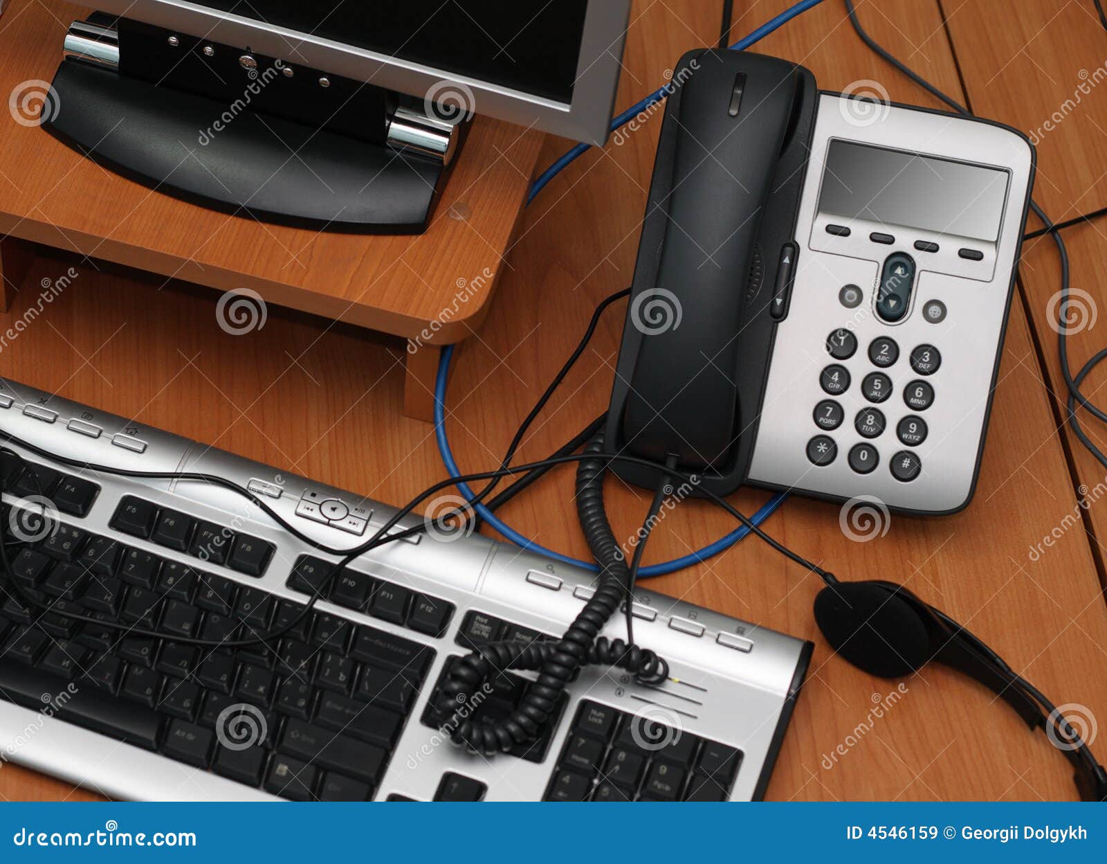 Digital phone and comupter stock image. Image of speak - 4546159