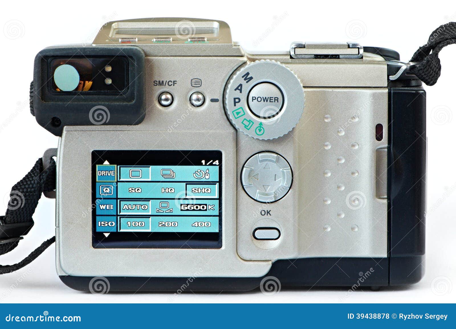 Digital Photo Camera - Back View Stock Photo - Image of background ...