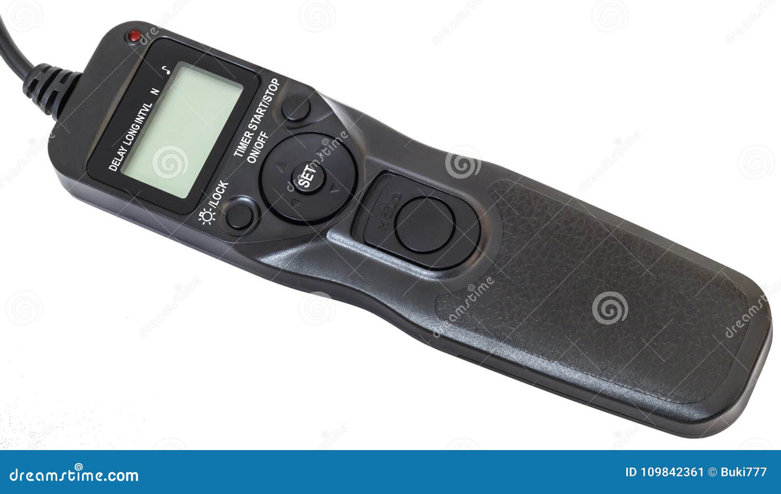 Digital Photo Timer and Remote Control Isolated on White Background ...