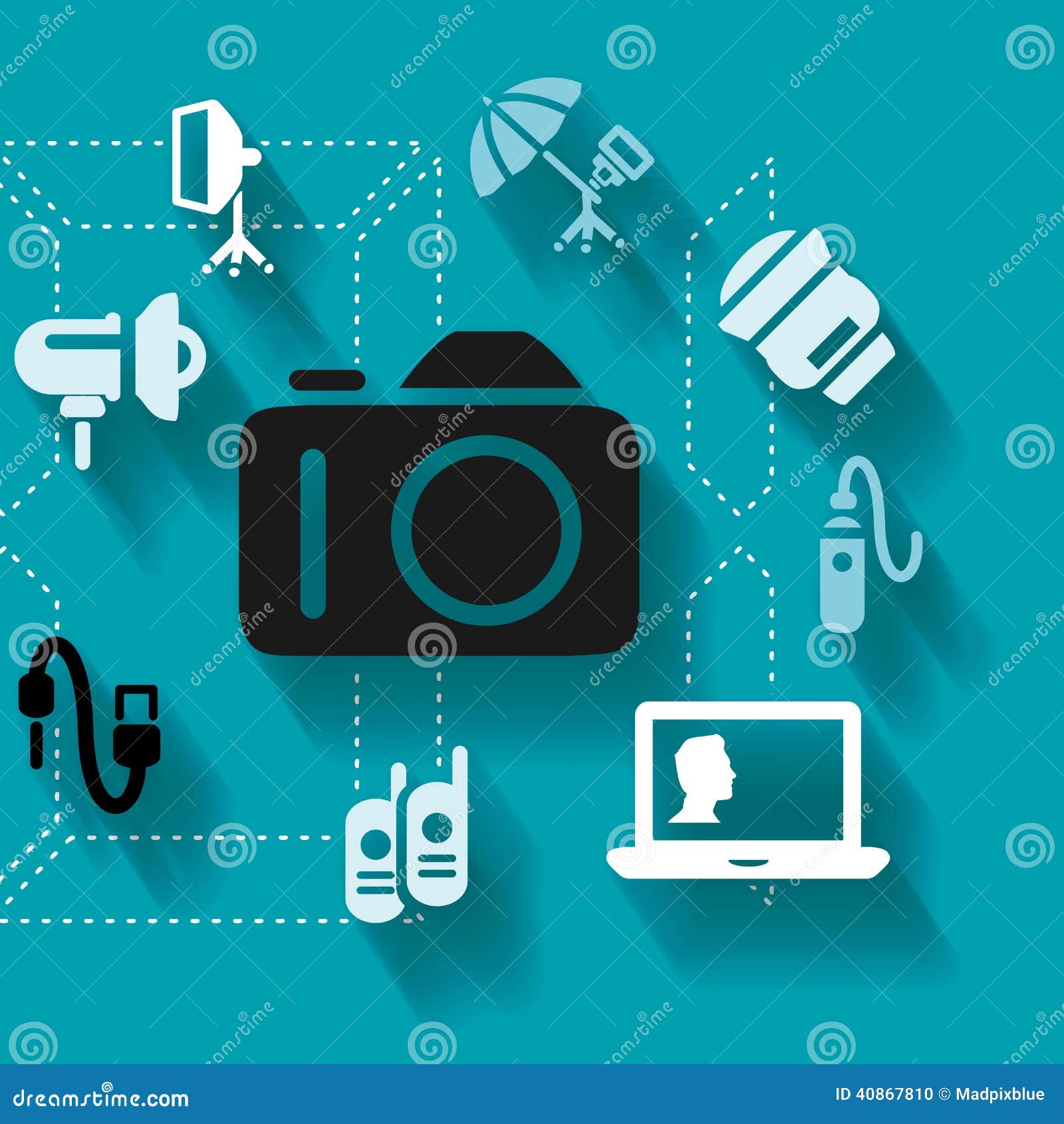 Digital photography stock vector. Illustration of photographer - 40867810