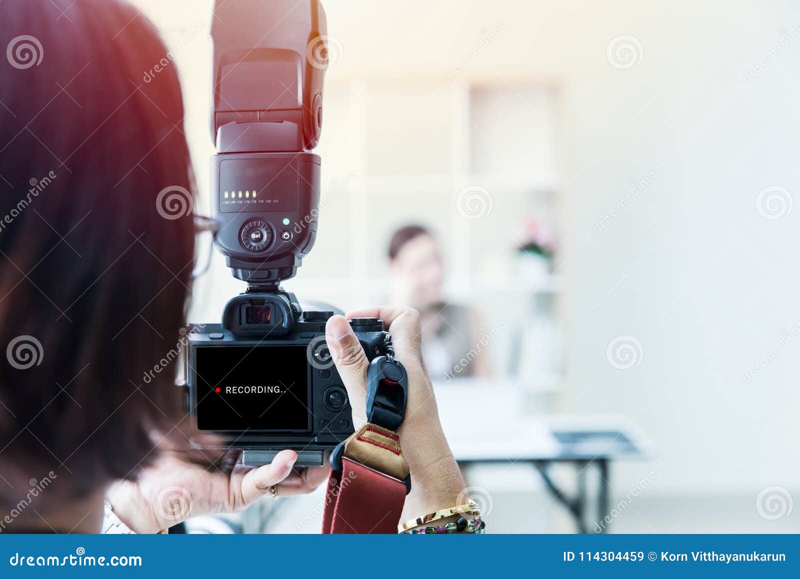 Digital Photography with Flash Stock Image - Image of photographing ...