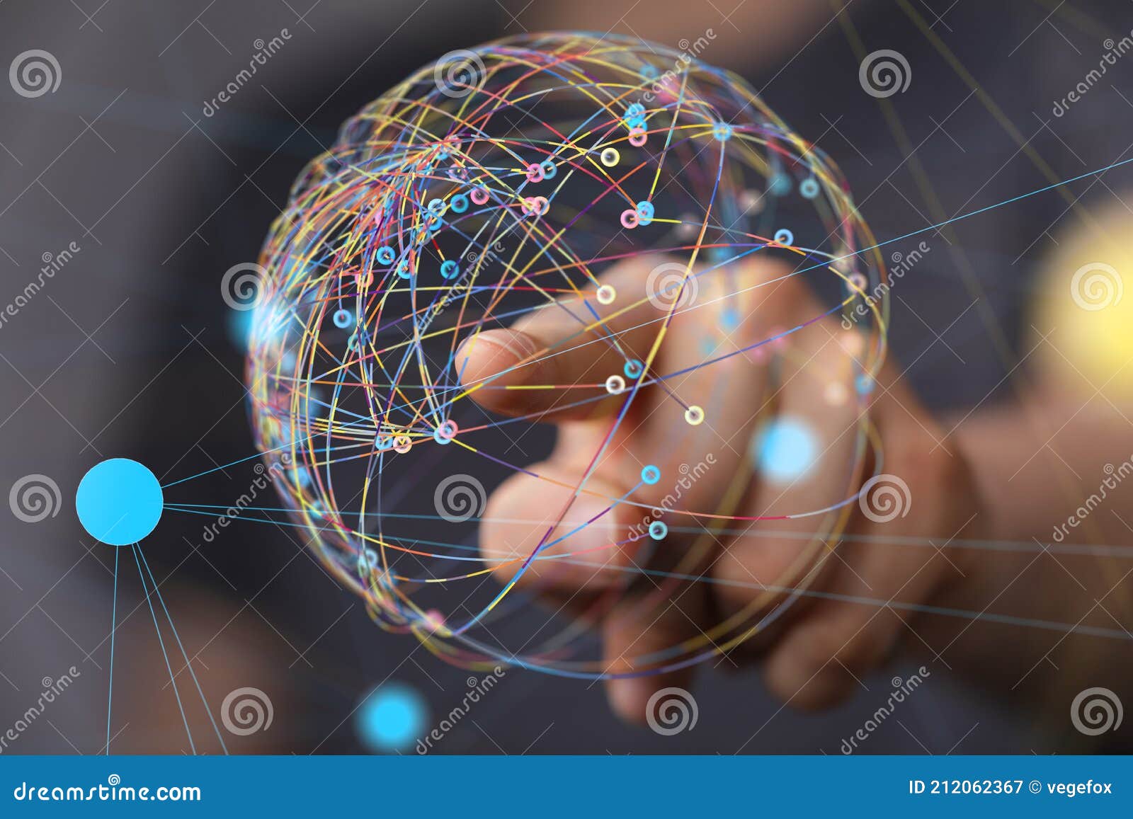 Communication Network Digital Group Connect Stock Image - Image of ...