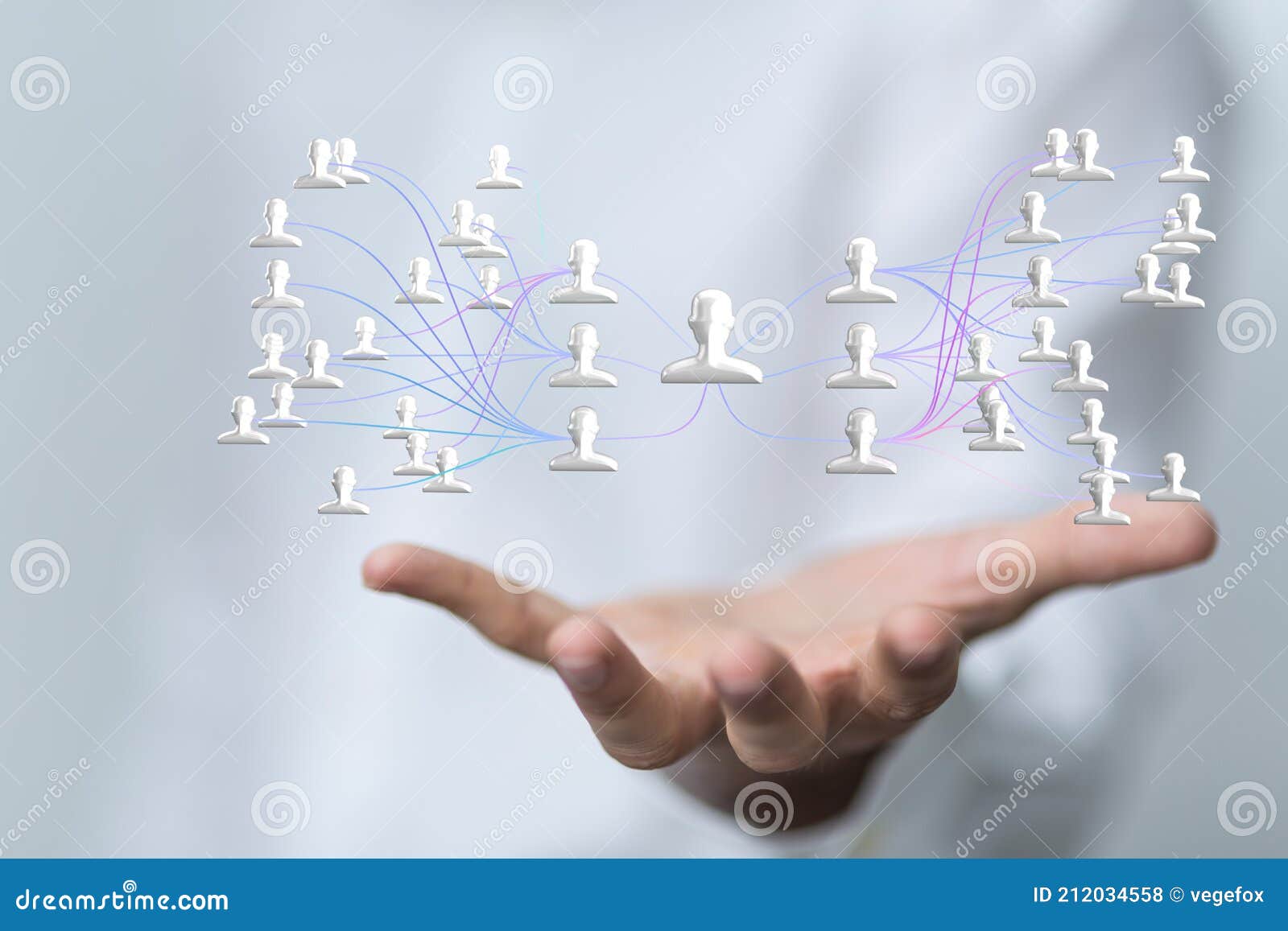 Hierarchy Connection Team Group 3d Stock Photo - Image of recruitment ...
