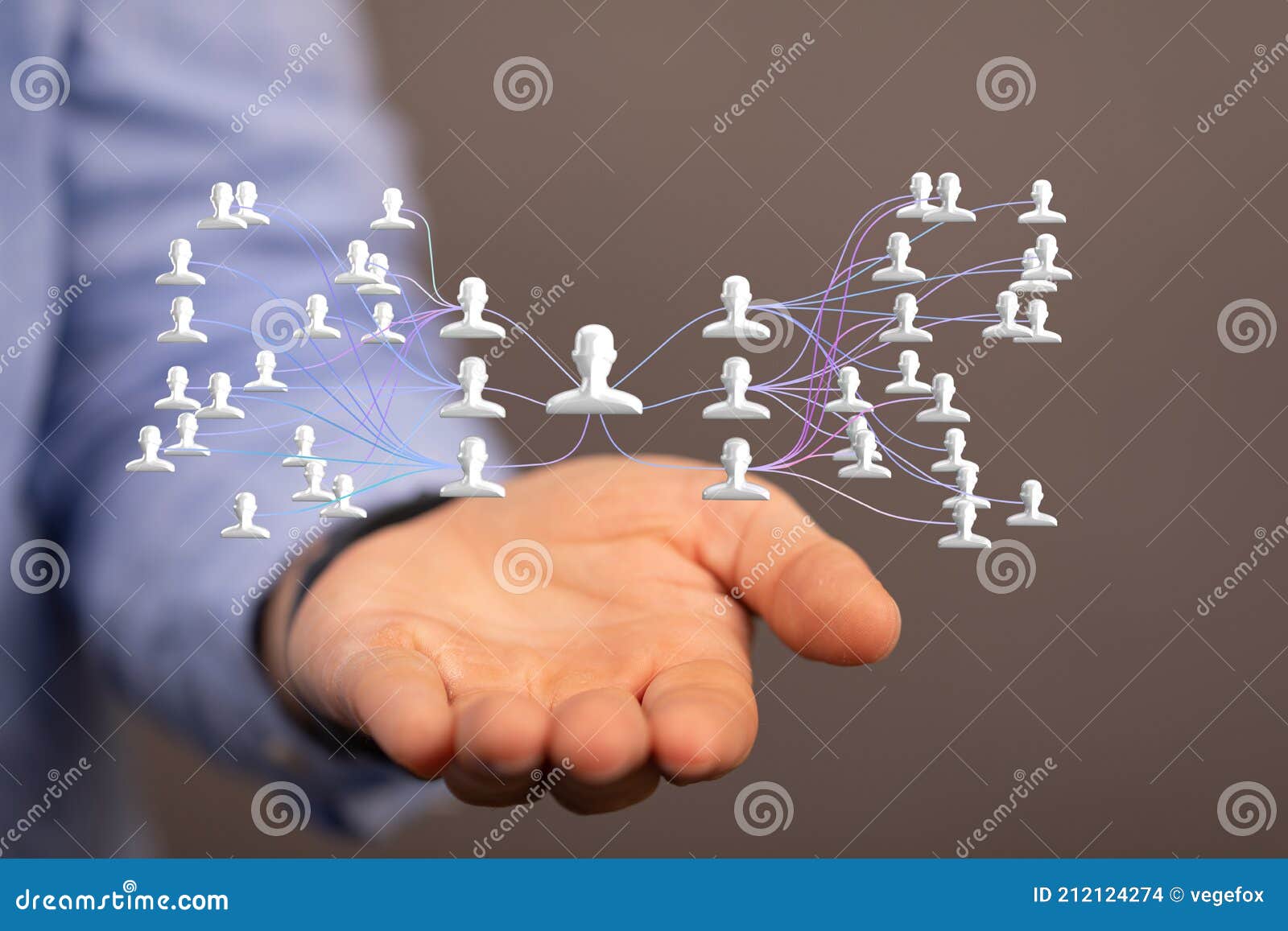 Hierarchy Connection Team Group Digital Stock Photo - Image of leader ...