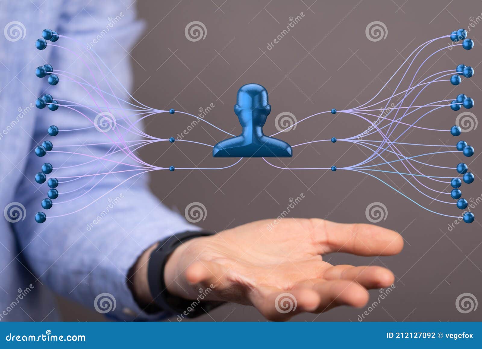 Hierarchy Connection Team Group Digital Stock Photo - Image of network ...