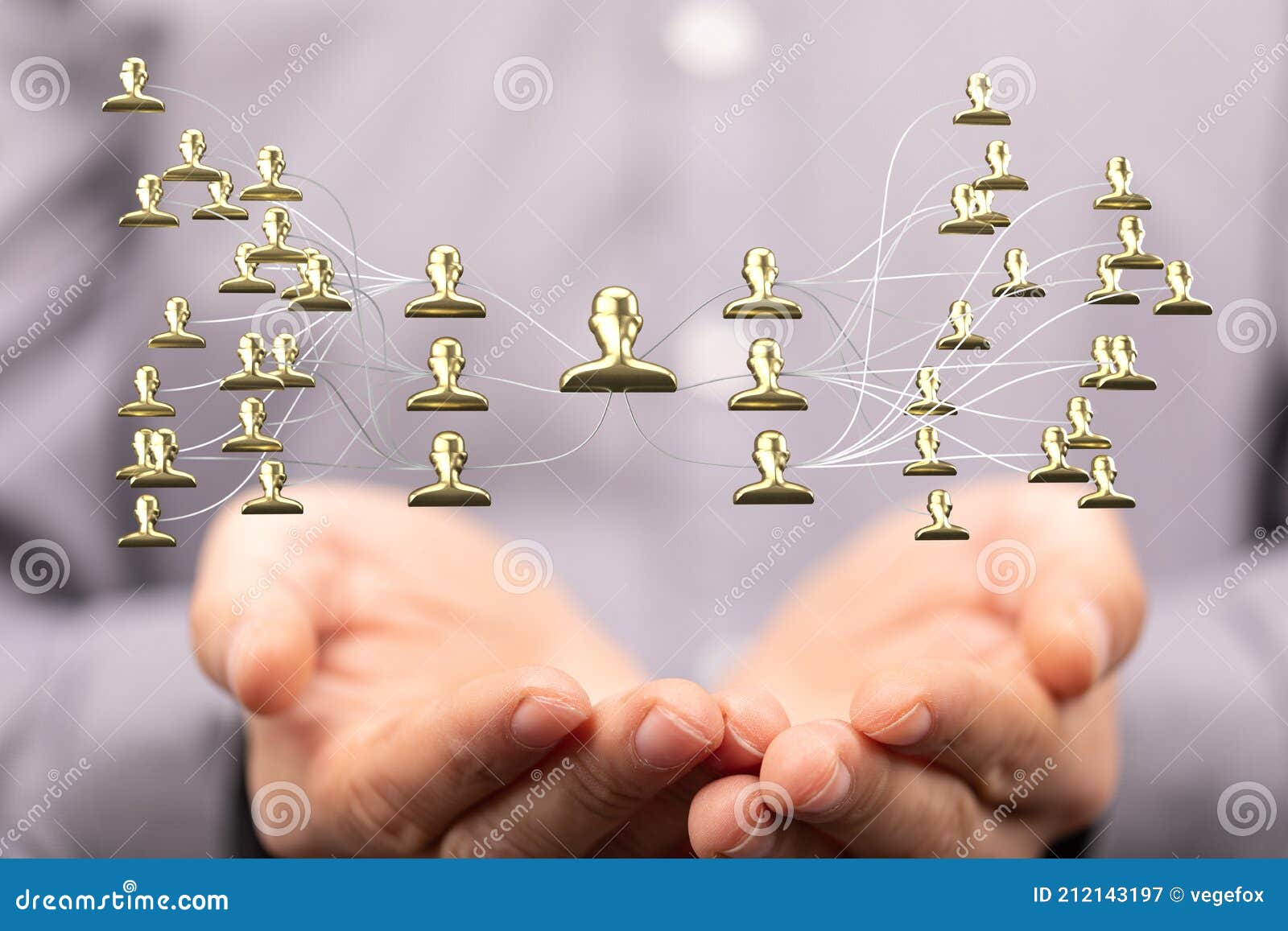 Hierarchy Connection Team Group Digital Stock Image - Image of concept ...