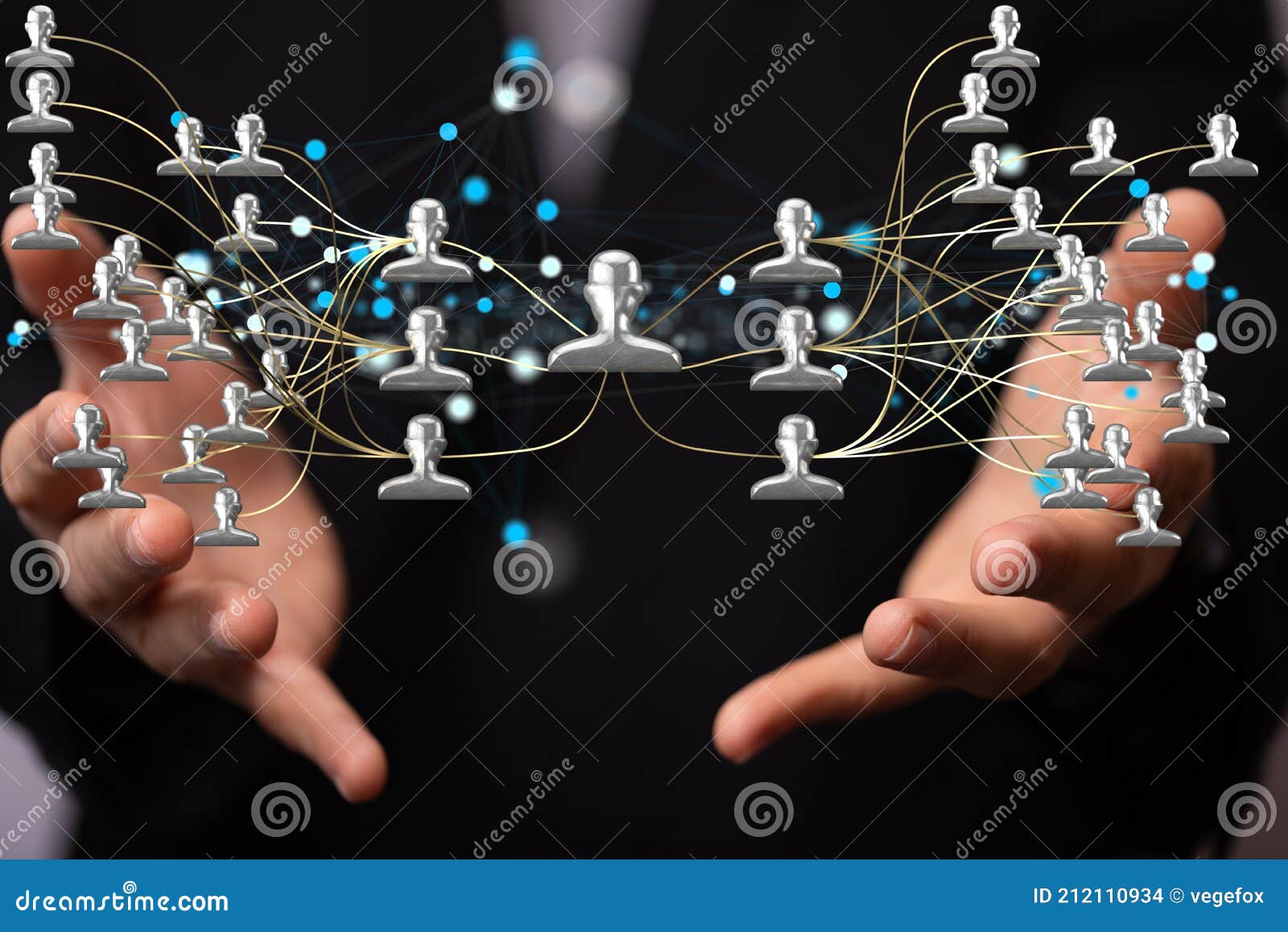 Team Hierarchy Connection Group Digital Stock Photo - Image of ...