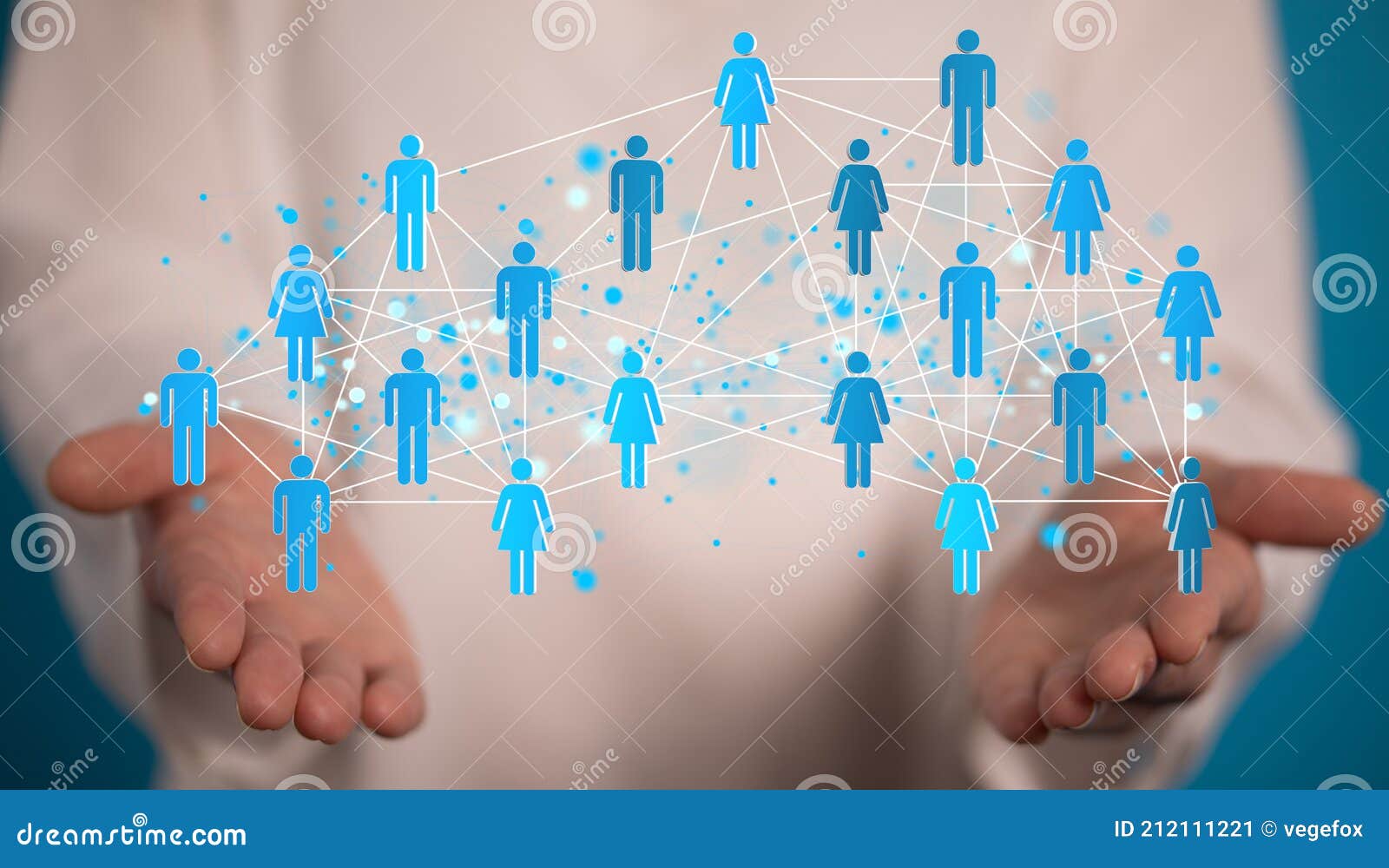 Unity Group and Teamwork Concept Digital Stock Image - Image of modern ...