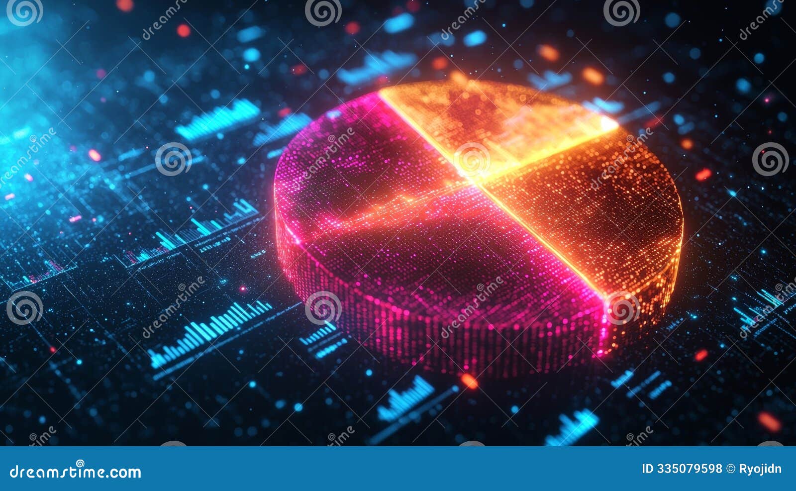 Digital Insights An Accountant Visualizing A Virtual Chart Stock Photo ...