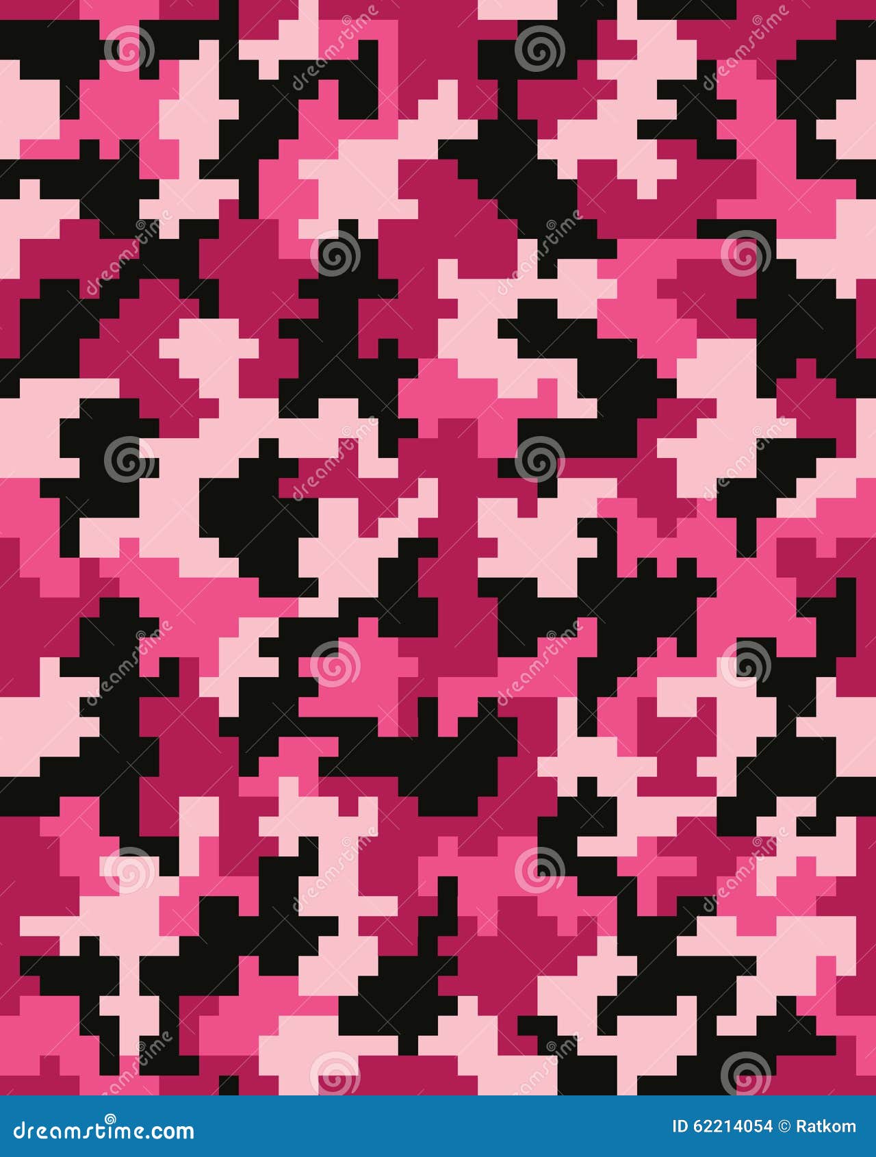 Digital pink camouflage stock illustration. Illustration of military ...