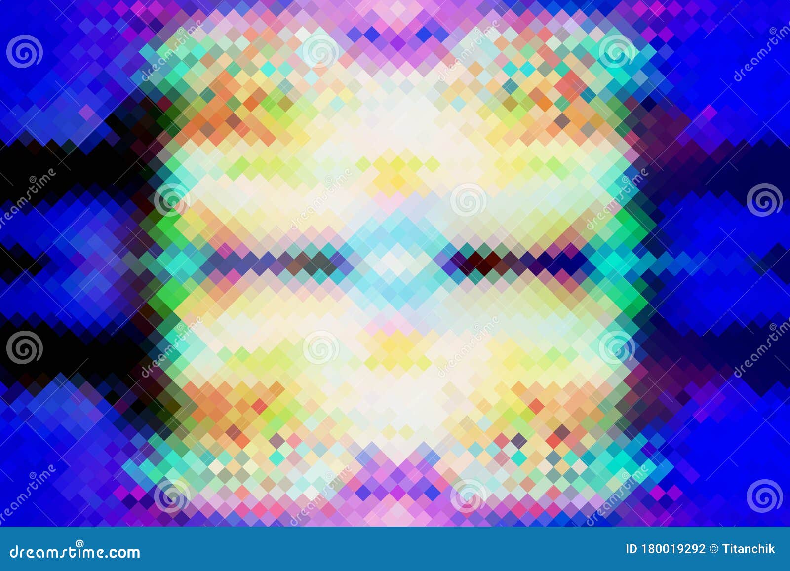 Digital Pixel- Art Decoration. Color Abstract Background Stock ...