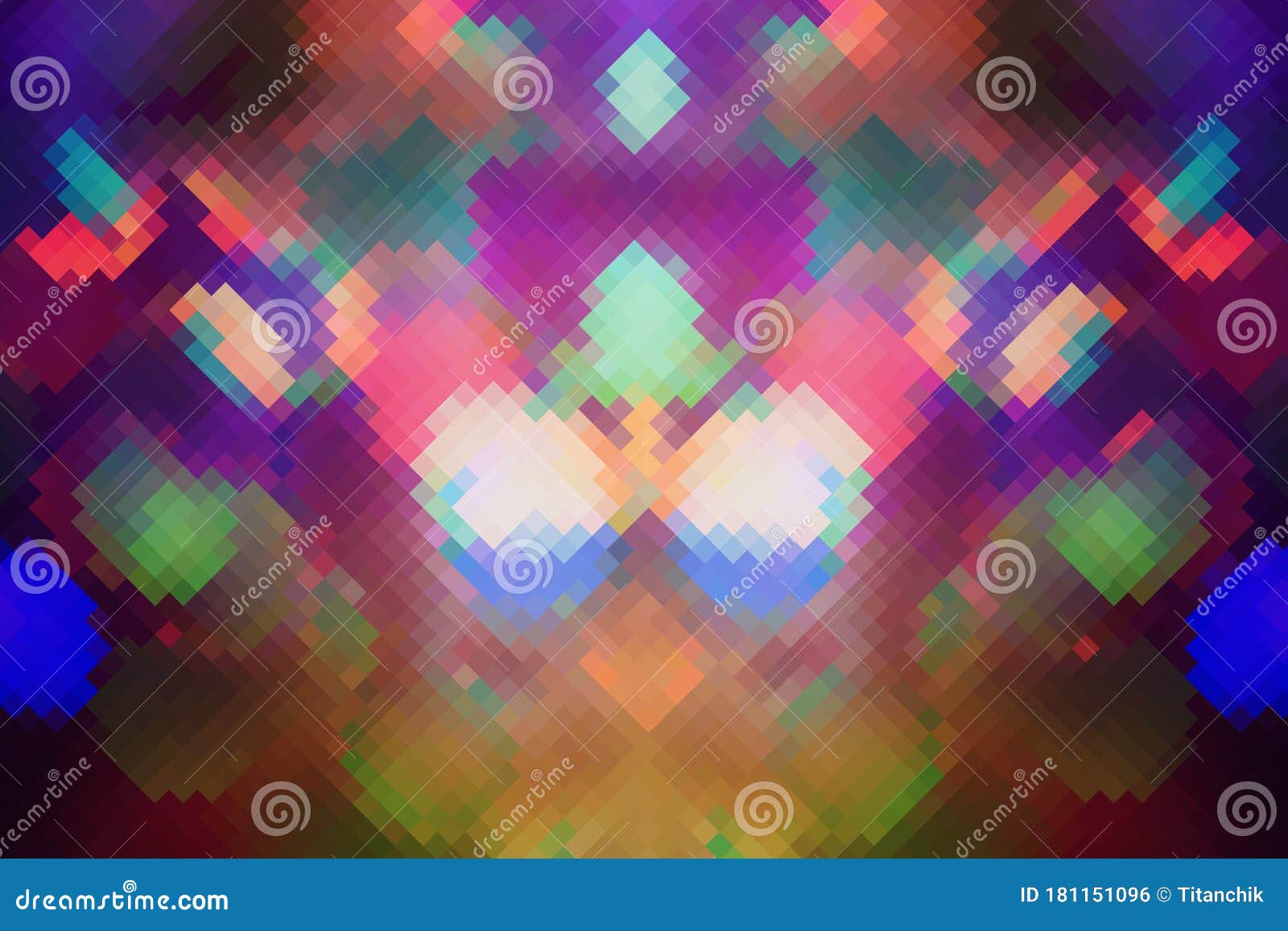 Digital Pixel- Art Decoration. Color Abstract Background Stock ...