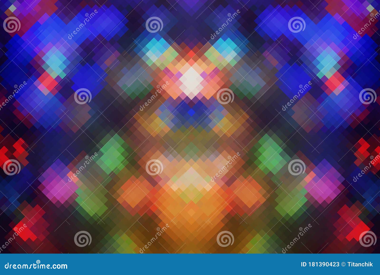 Digital Pixel- Art Decoration Stock Illustration - Illustration of ...