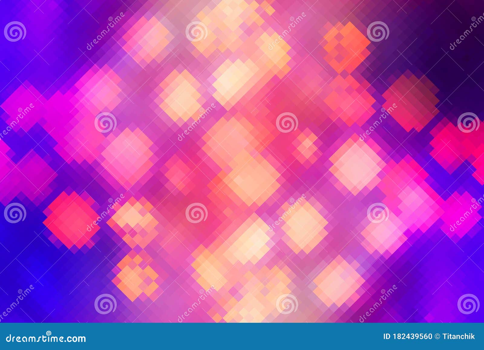 Digital Pixel- Art Decoration. Color Abstract Background Stock ...