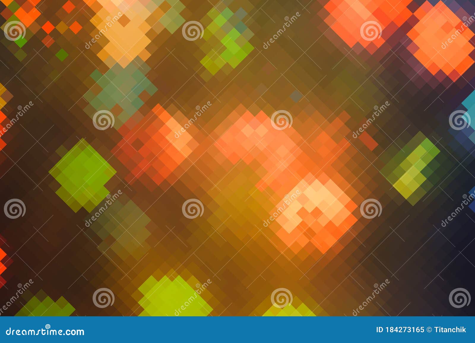 Digital Pixel- Art Decoration. Color Abstract Background Stock ...