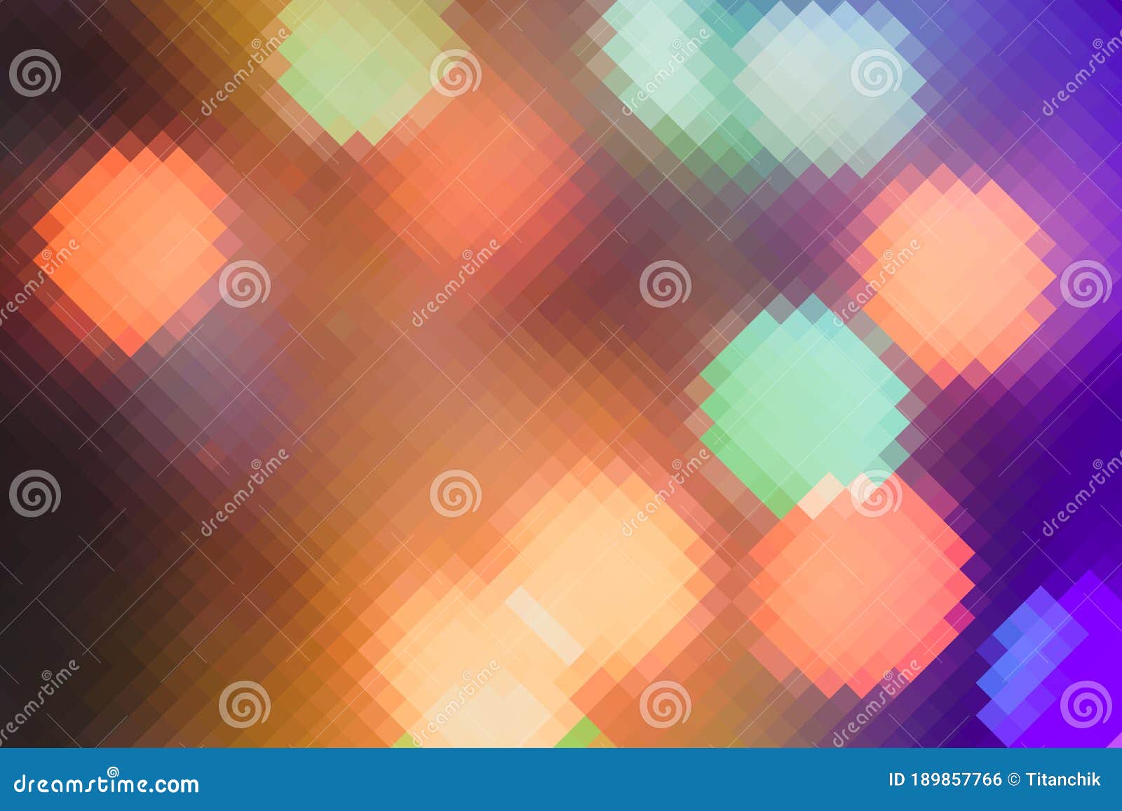 Digital Pixel- Art Decoration. Color Abstract Background Stock ...