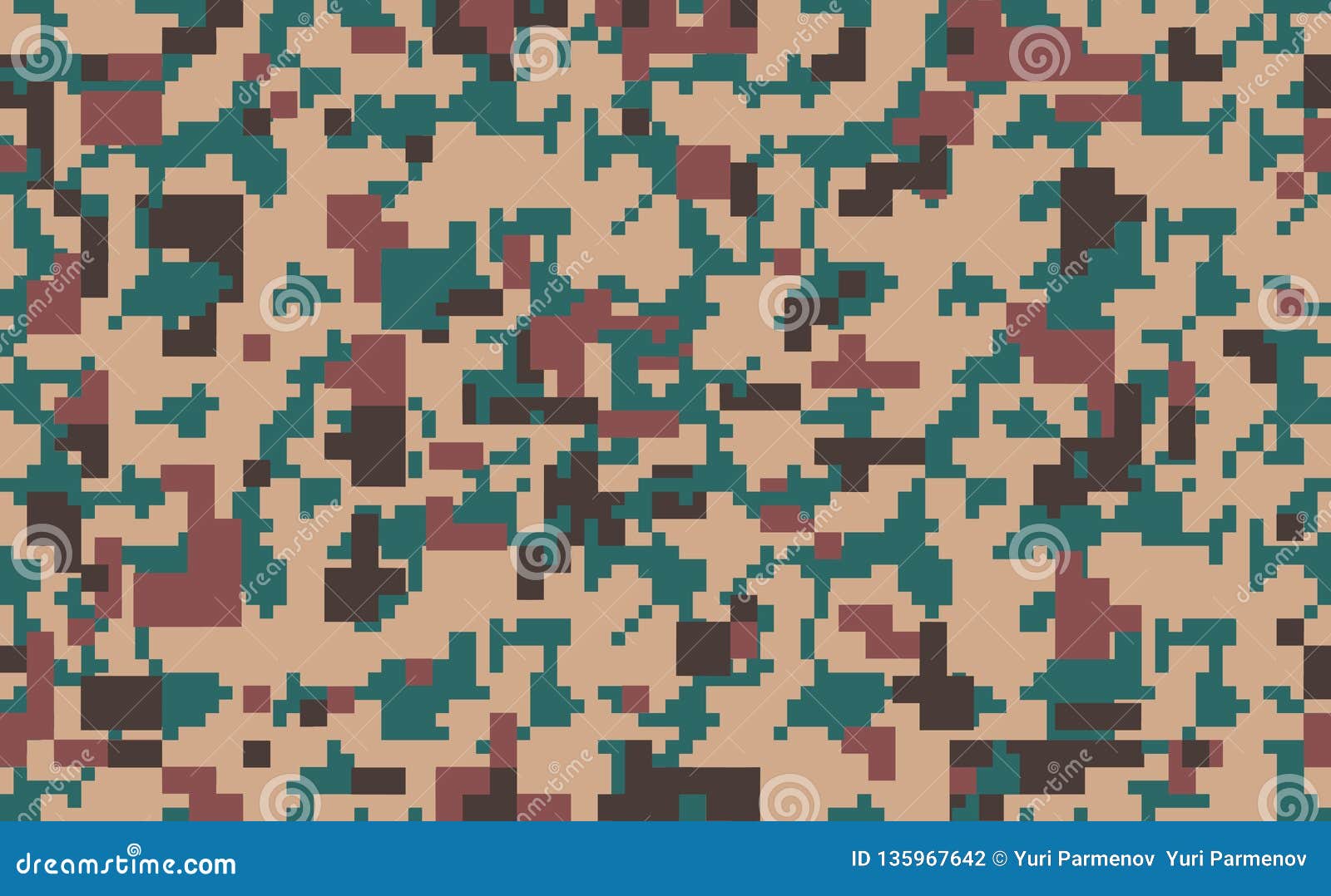 Digital Pixel Camouflage, Seamless Pattern. Desert Color Disguise ... Digital Pixel Camouflage, Seamless Pattern. Desert Color Disguise ...