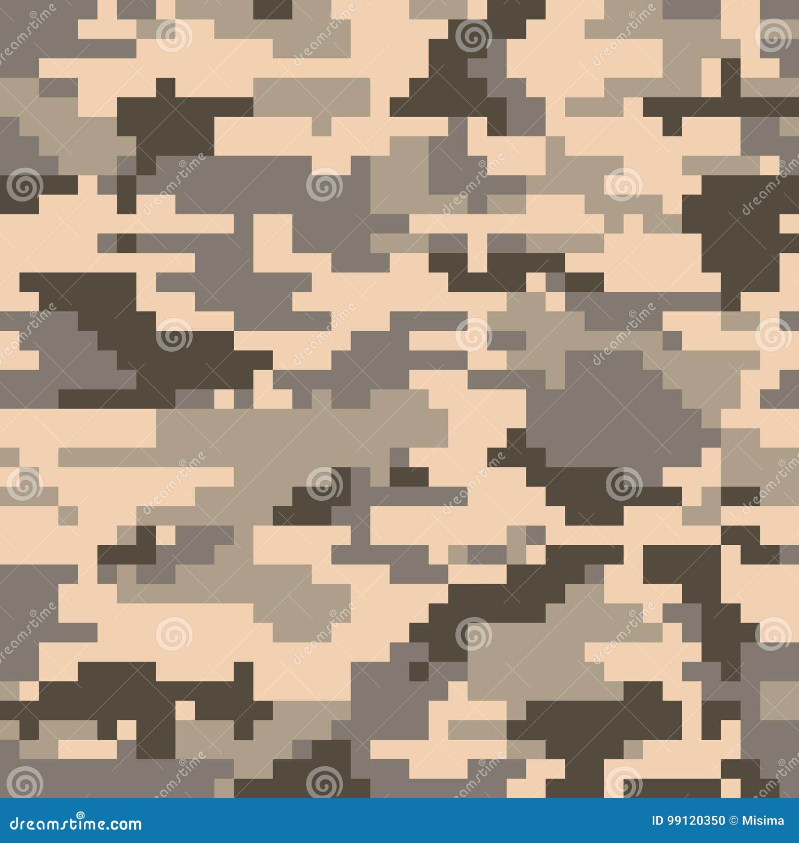 Digital Pixel Camouflage Seamless Pattern Stock Vector - Illustration ...