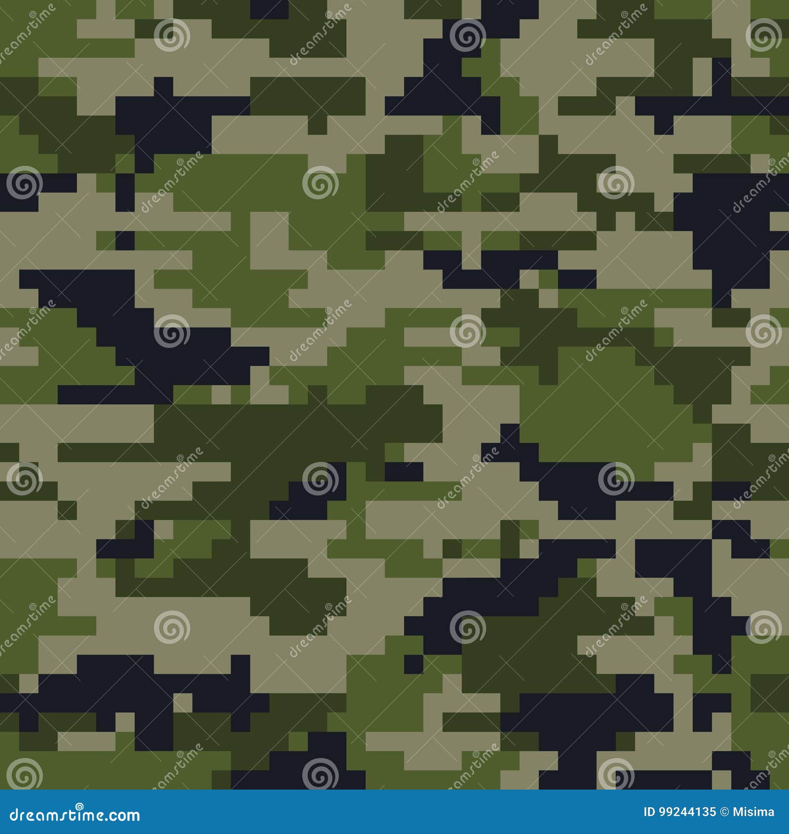 Pixel Camouflage. Seamless Digital Camo Pattern. Military Texture ...