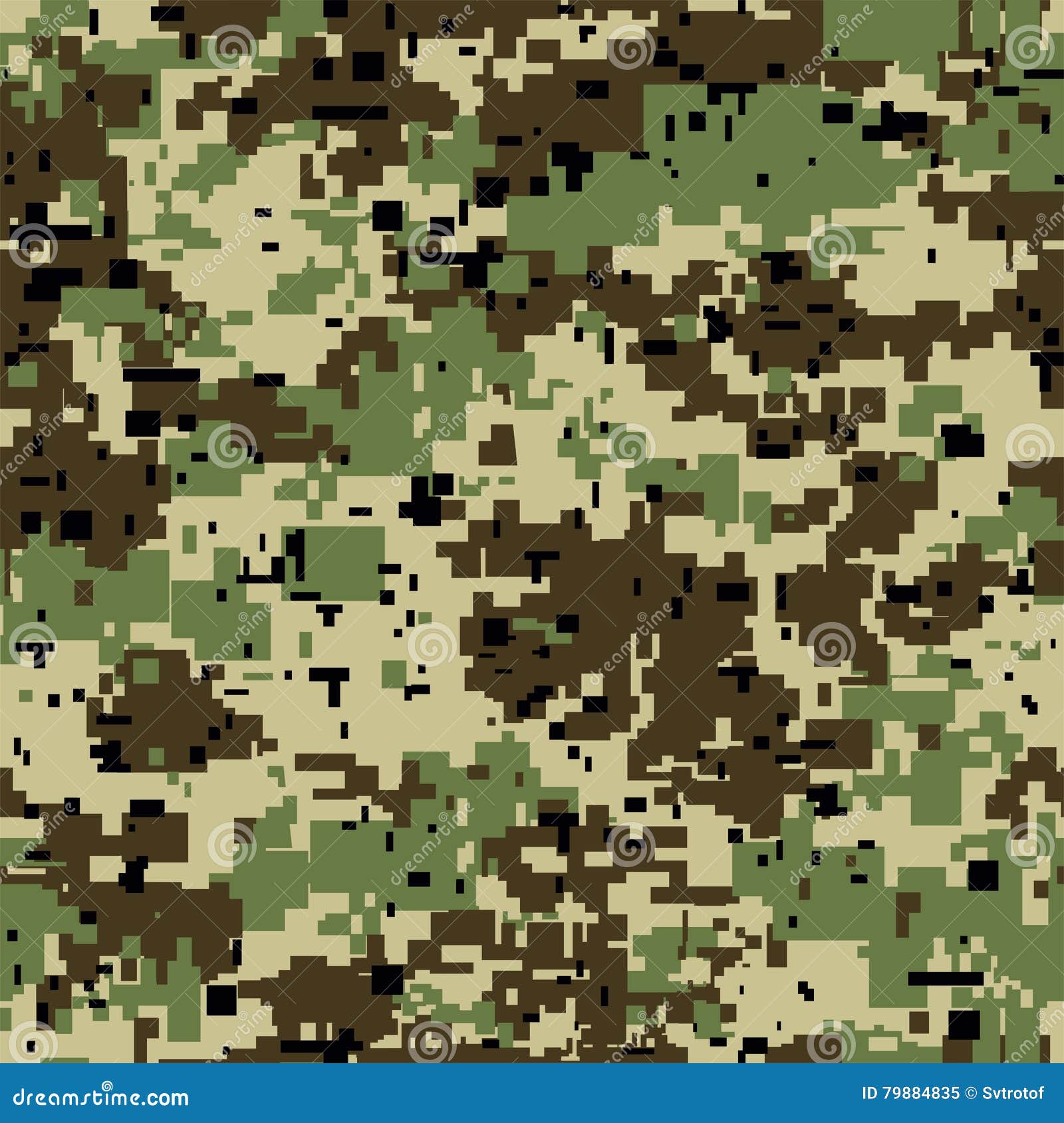 Pixel Camouflage Pattern, Military Seamless Uniform Print For Fabric ...