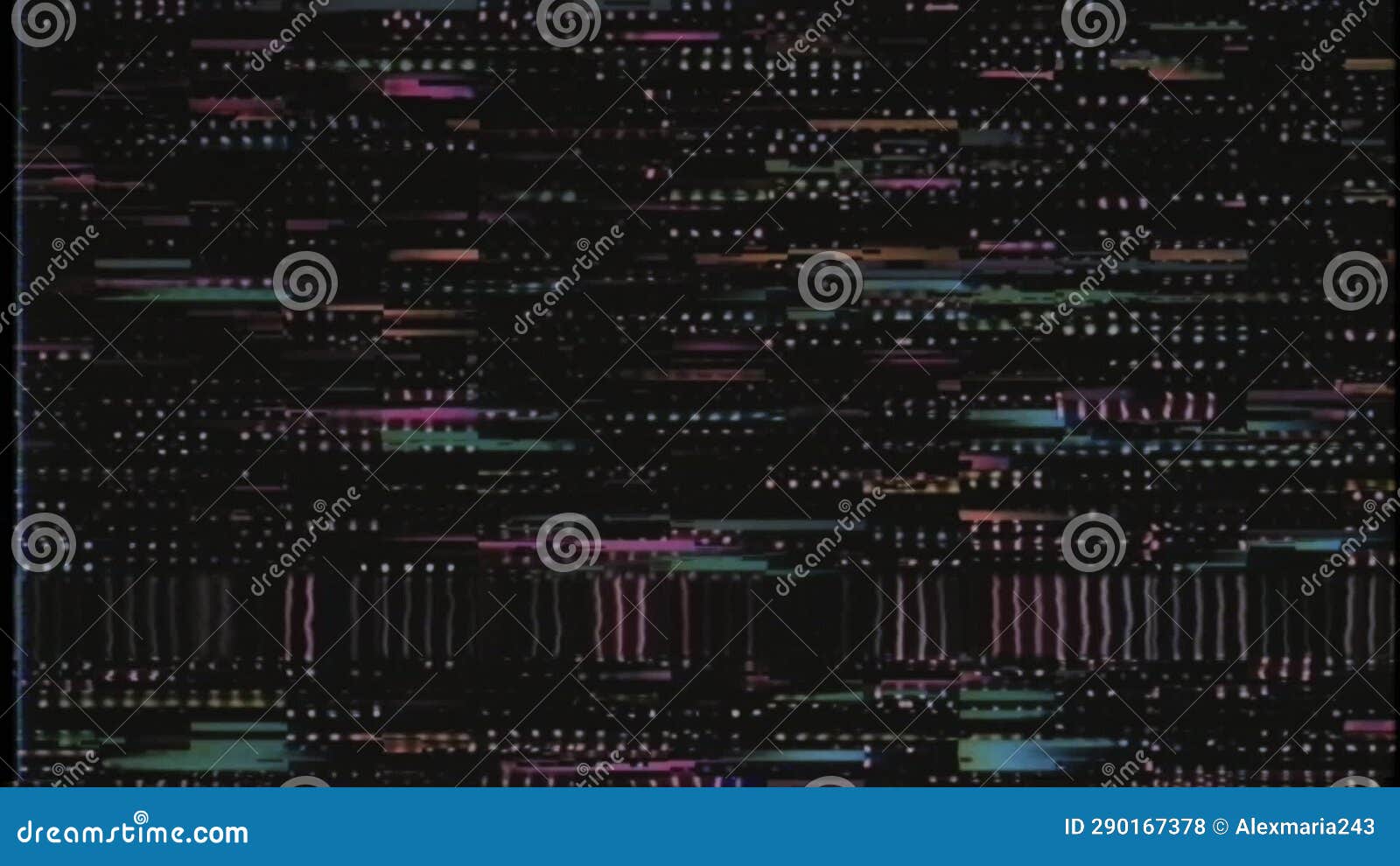 Digital Pixel Noise Vhs Effect. Glitch and VHS Effect. the Problems of ...