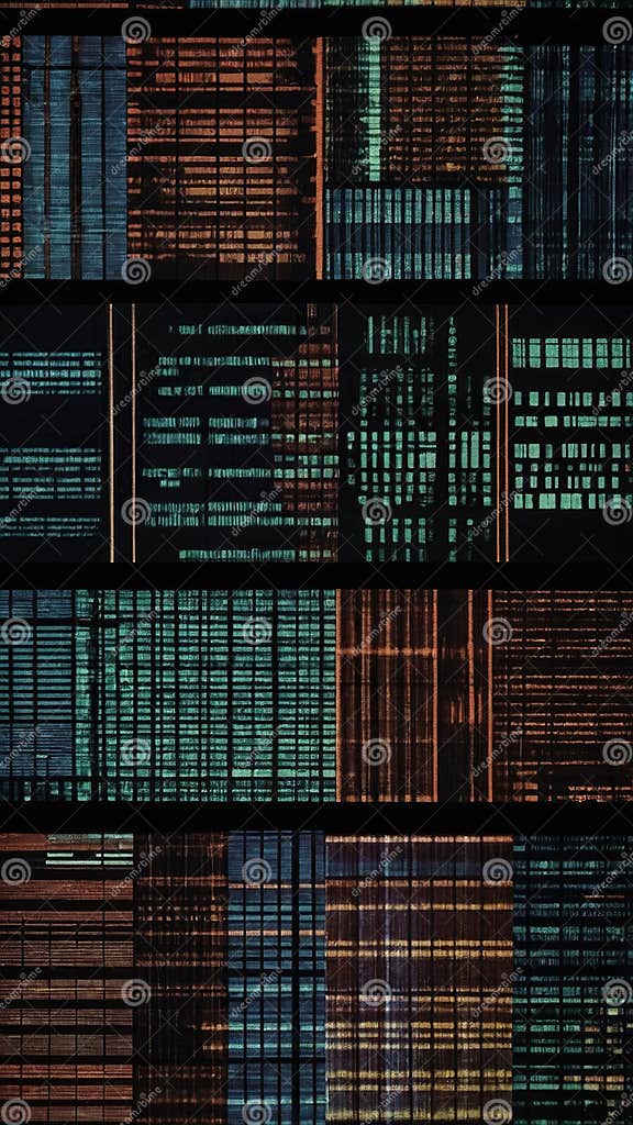 Digital Pixelated or Bit Patterns Symbolizing Data and Communication ...