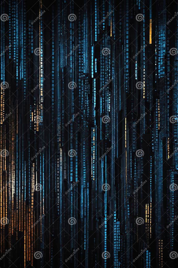 Digital Pixelated or Bit Patterns Symbolizing Data and Communication. Stock Image - Image of ...