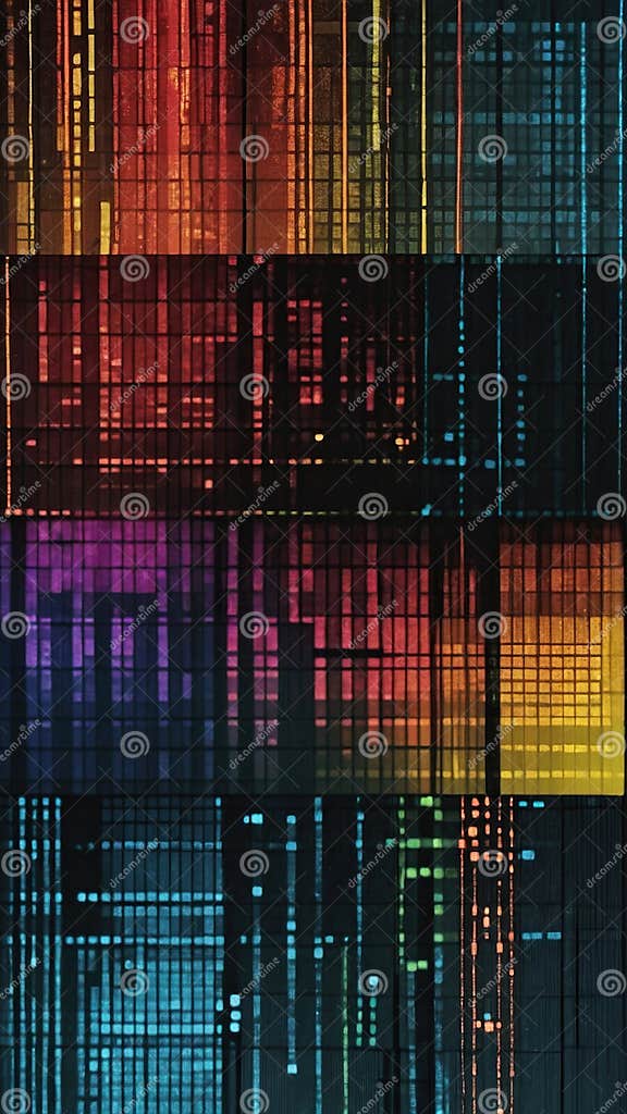 Digital Pixelated or Bit Patterns Symbolizing Data and Communication ...
