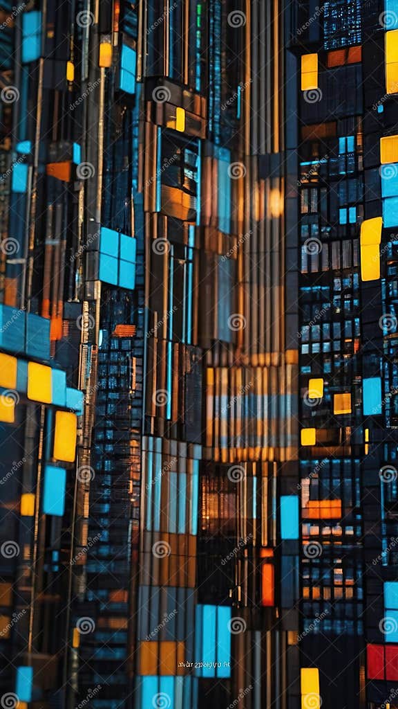 Digital Pixelated or Bit Patterns Symbolizing Data and Communication ...