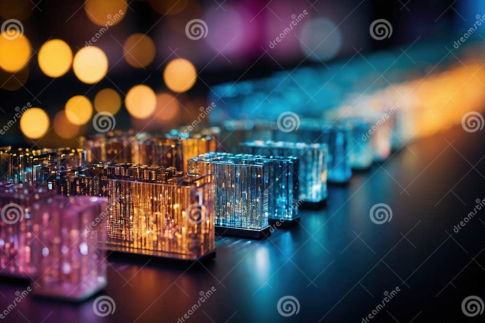 Digital Pixelated or Bit Patterns Symbolizing Data and Communication ...