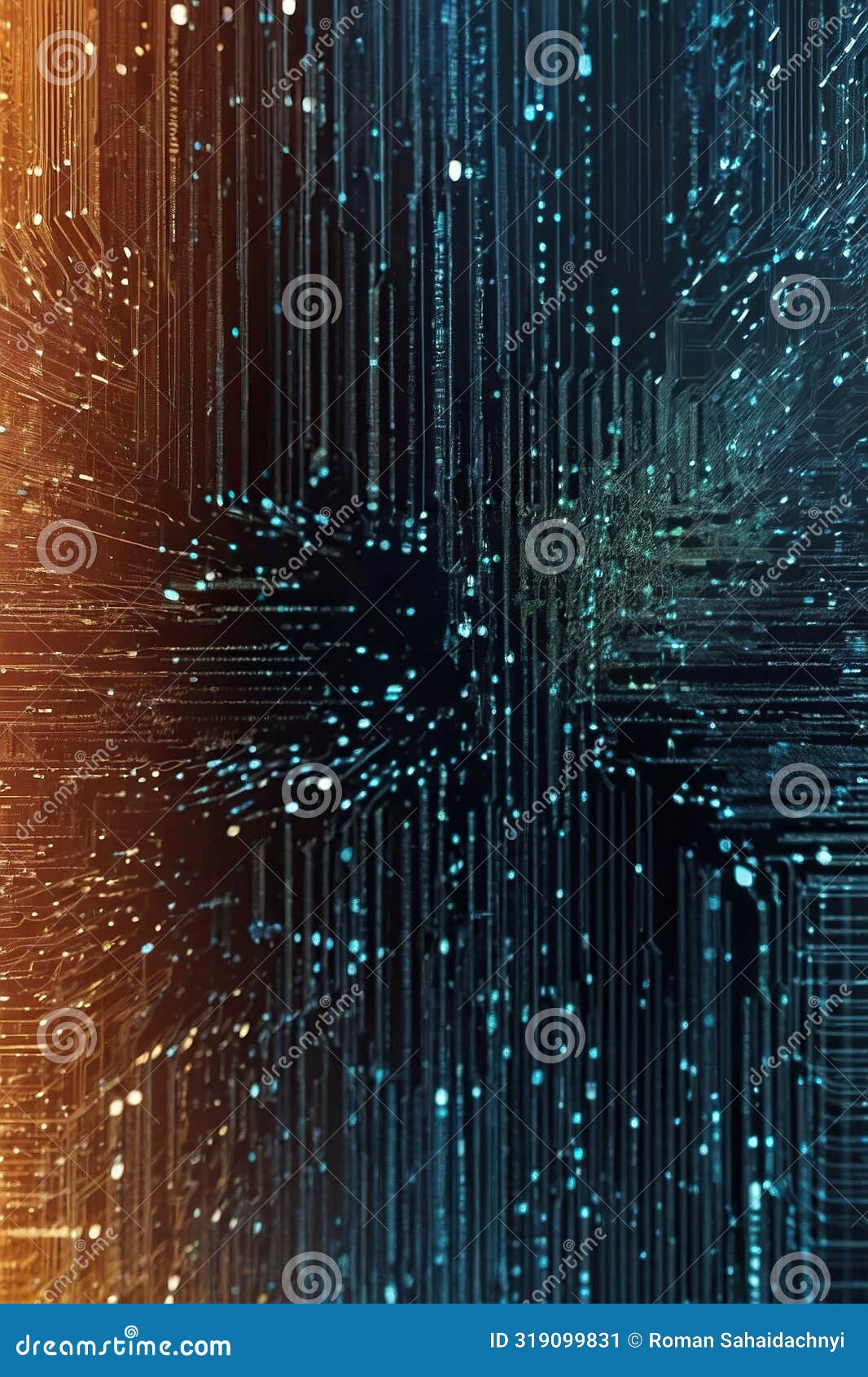 Digital Pixelated or Bit Patterns Symbolizing Data and Communication ...